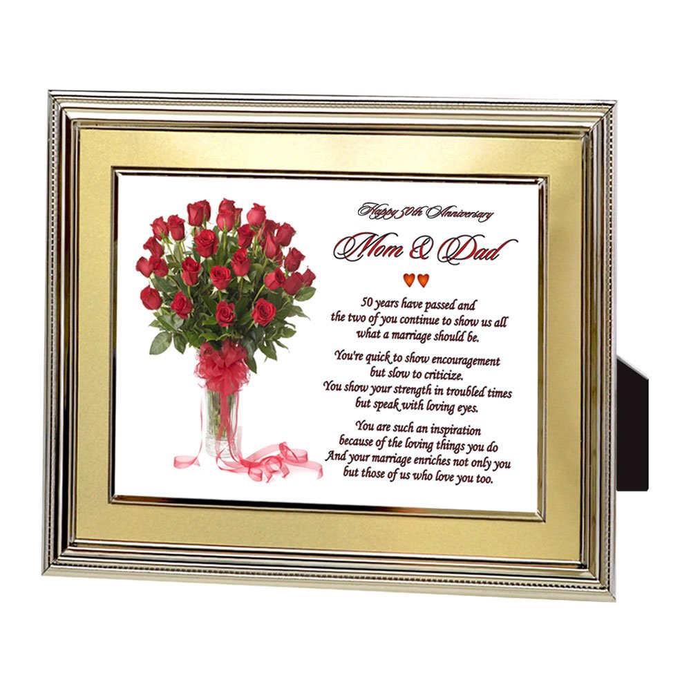 Buy Mom And Dad Gift For 50th Anniversary Parents Anniversary 5x7 Inch 