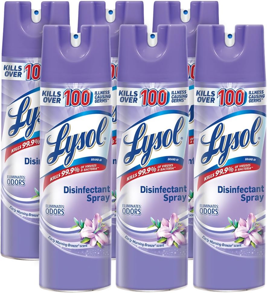 Amazon.com: Lysol Disinfectant Spray, Early Morning Breeze, 12.5 Ounce ...