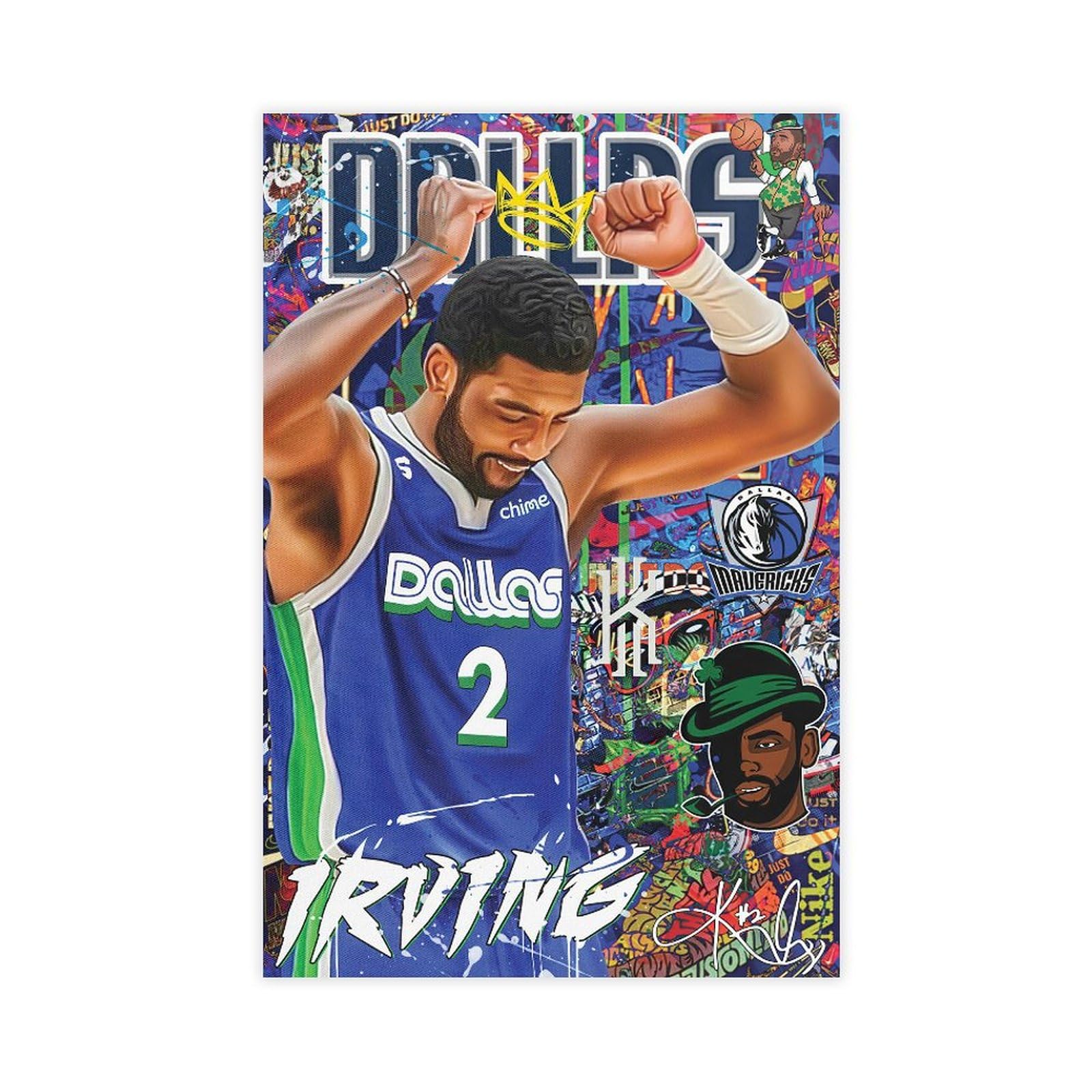 Amazon.com: BAOGELI Kyrie Irving Poster Basketball Picture Canvas ...