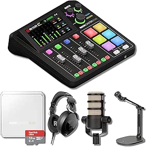 Amazon.com: Rode RODECaster Duo with Rode Podmic Dynamic Podcast ...