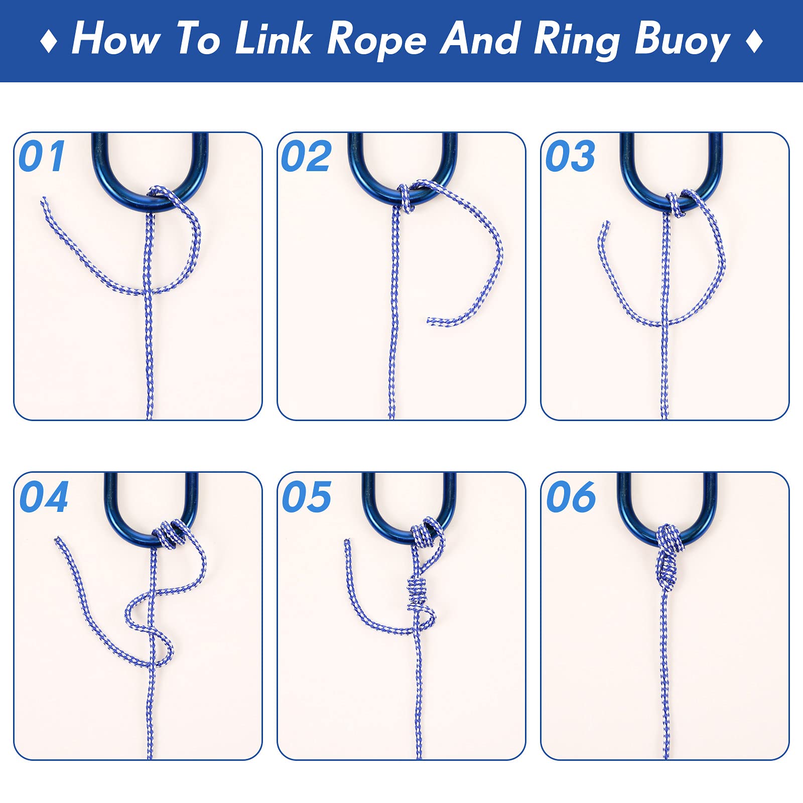 Snapklik.com : Shappy Floating Rope Life Ring Rope Lifesaving Dock ...