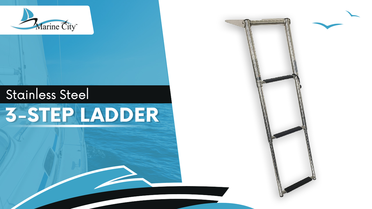 Watch 3-Step Ladder Stainless Steel Over Platform Sliding Ladder on ...
