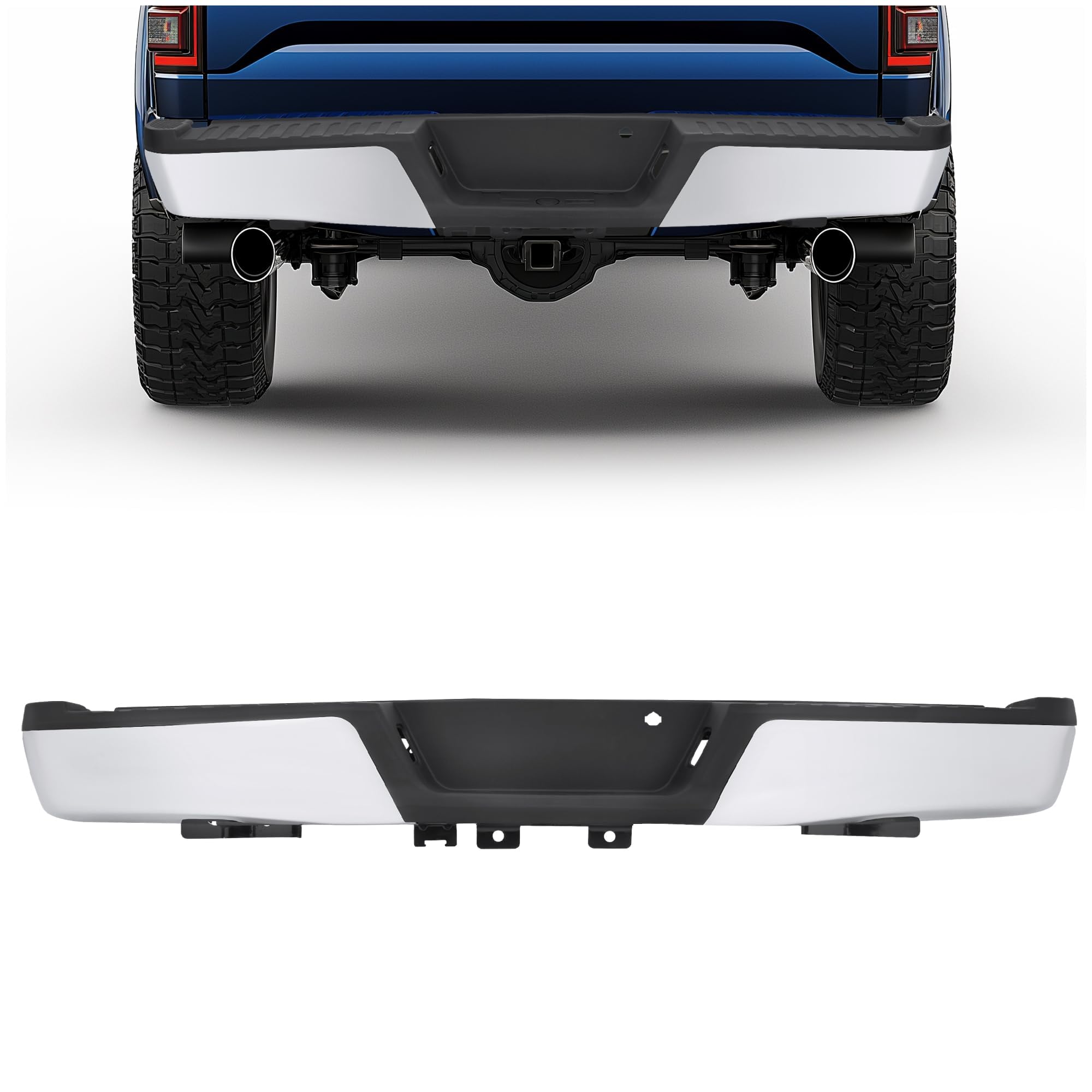 Amazon.com: KUAFU Rear Step Bumper Compatible with 2015-2020 Ford F150 ...