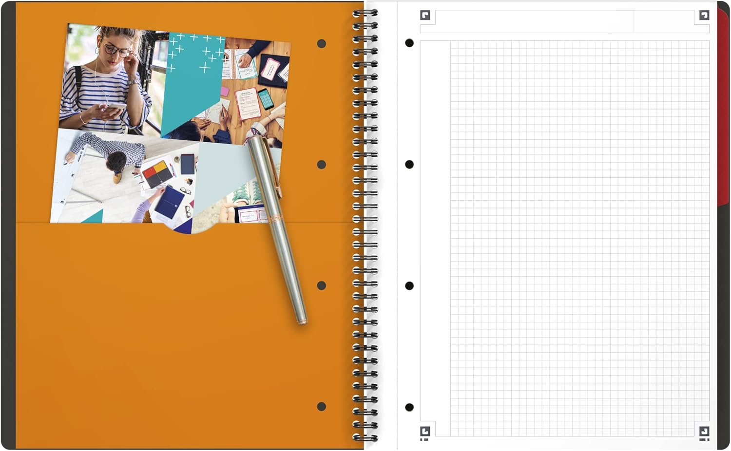 OXFORD 100104329 Activebook International A4 + Checkered with Indexable ...