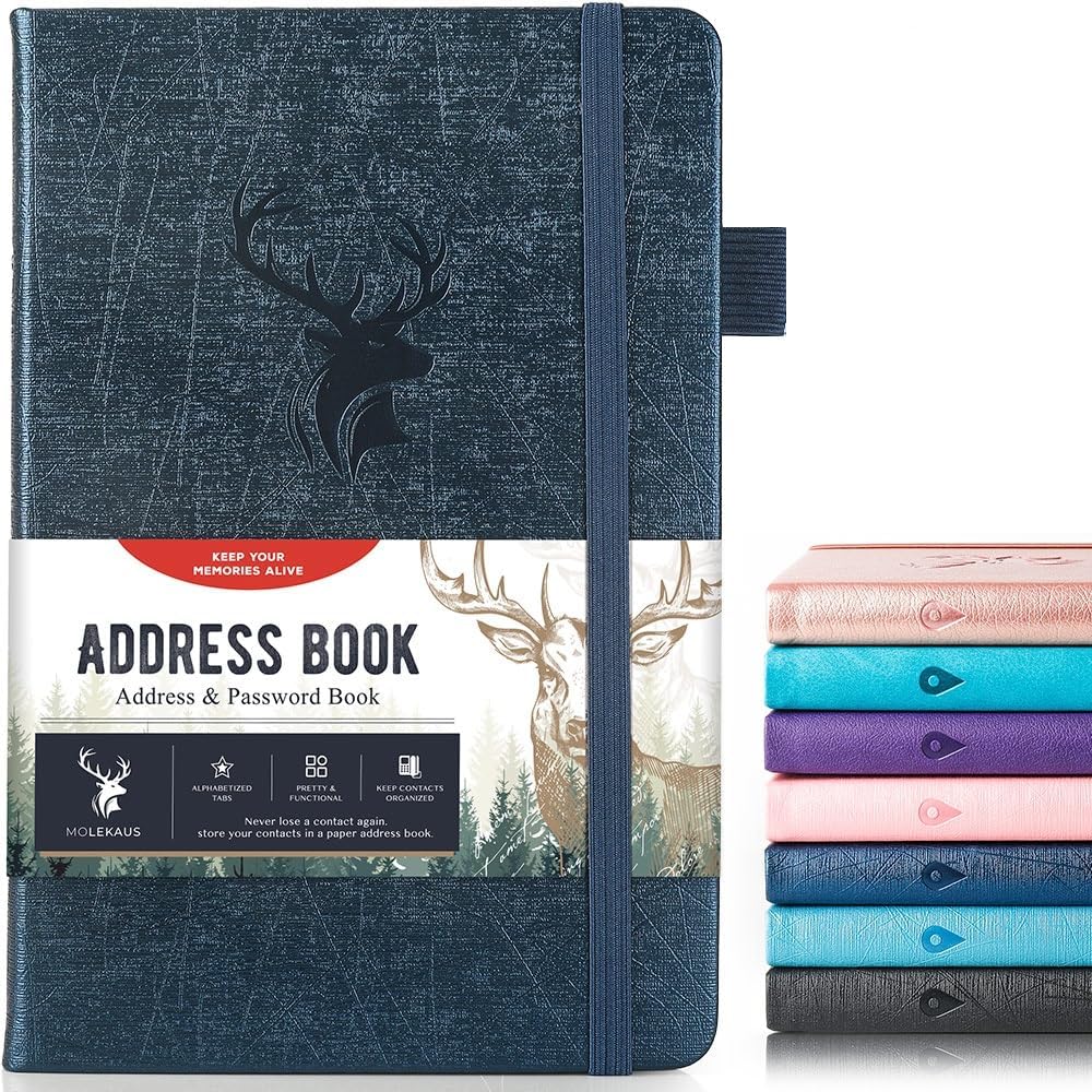 Amazon.com : Address Book with Alphabetical Tabs，Hardcover Small ...