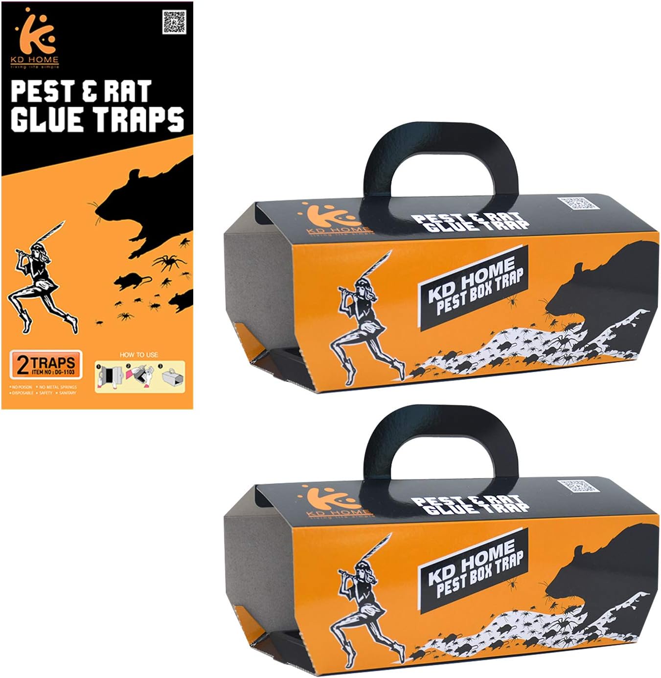 Amazon.com : KD HOME Mouse/Rat Household Glue Traps, Professional ...