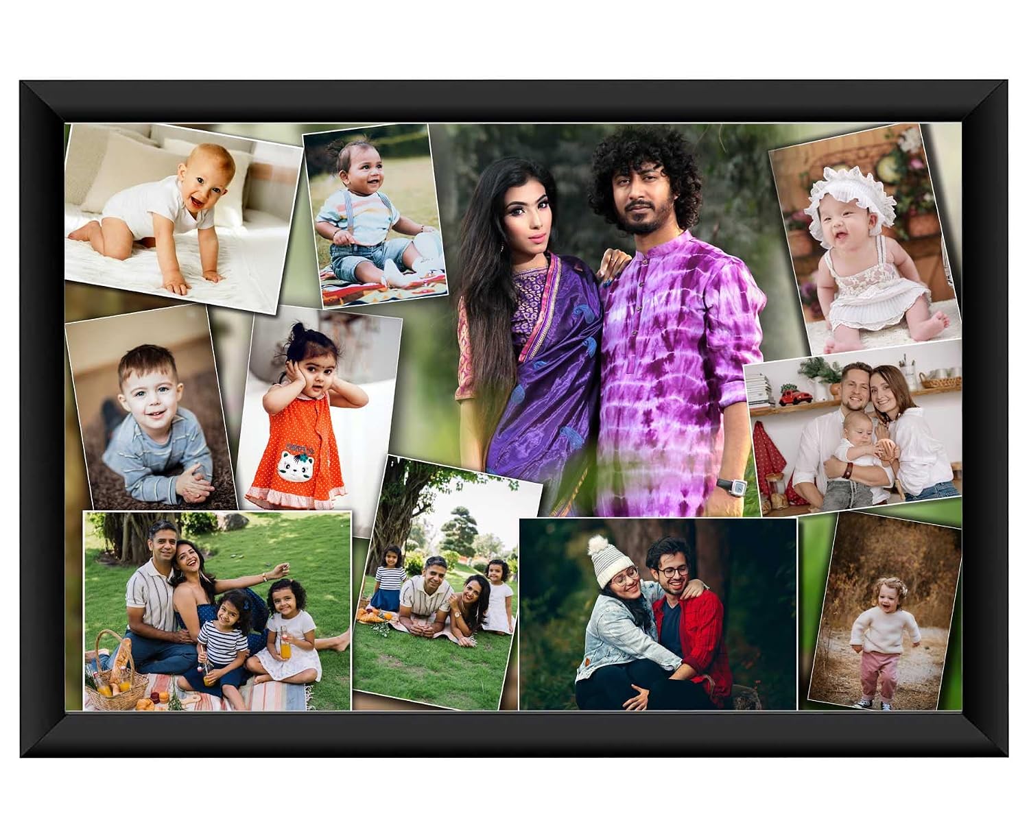 zig zag Personalized Collage Photo Frames Customized with Multiple ...