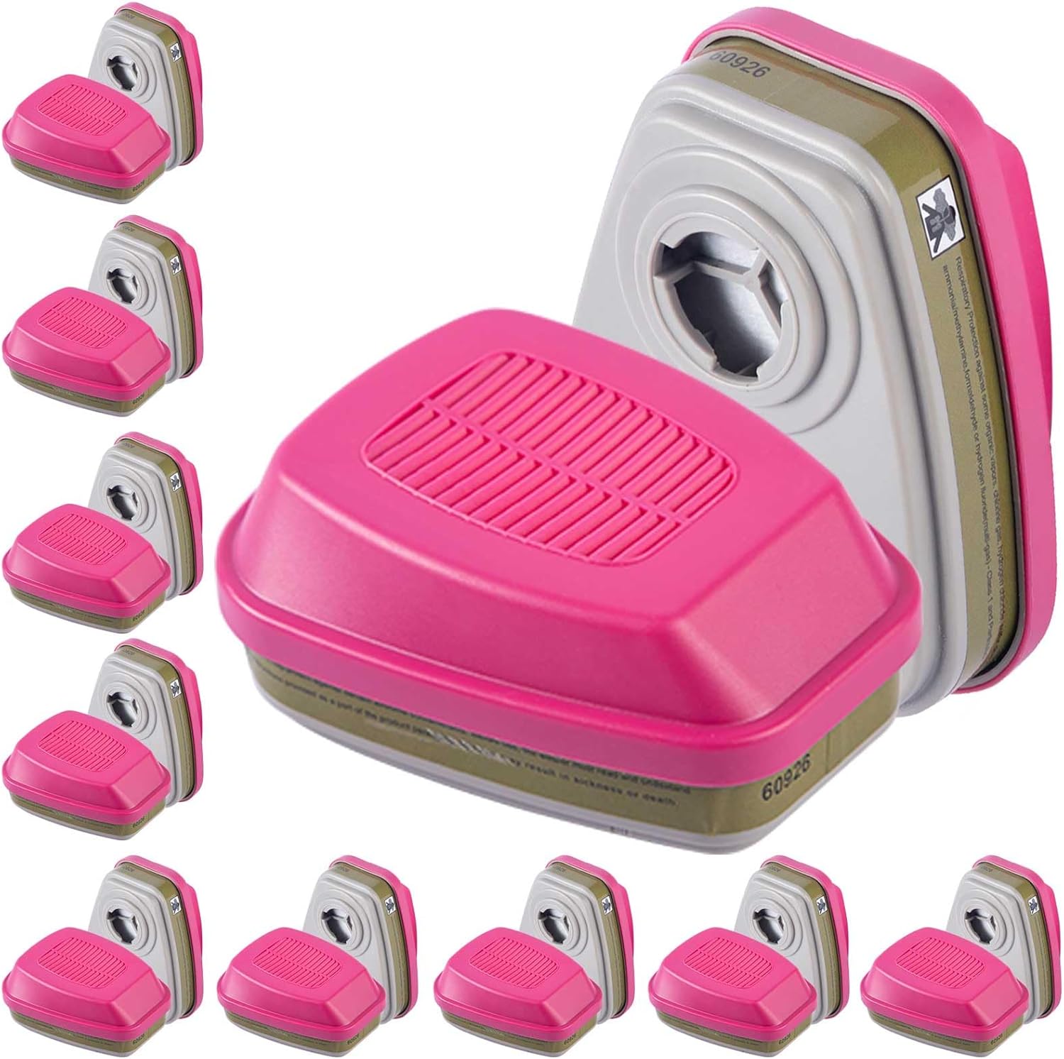 Amazon.com: 10 Pair Respirator Cartridges, 60926 Respirator Filters ...