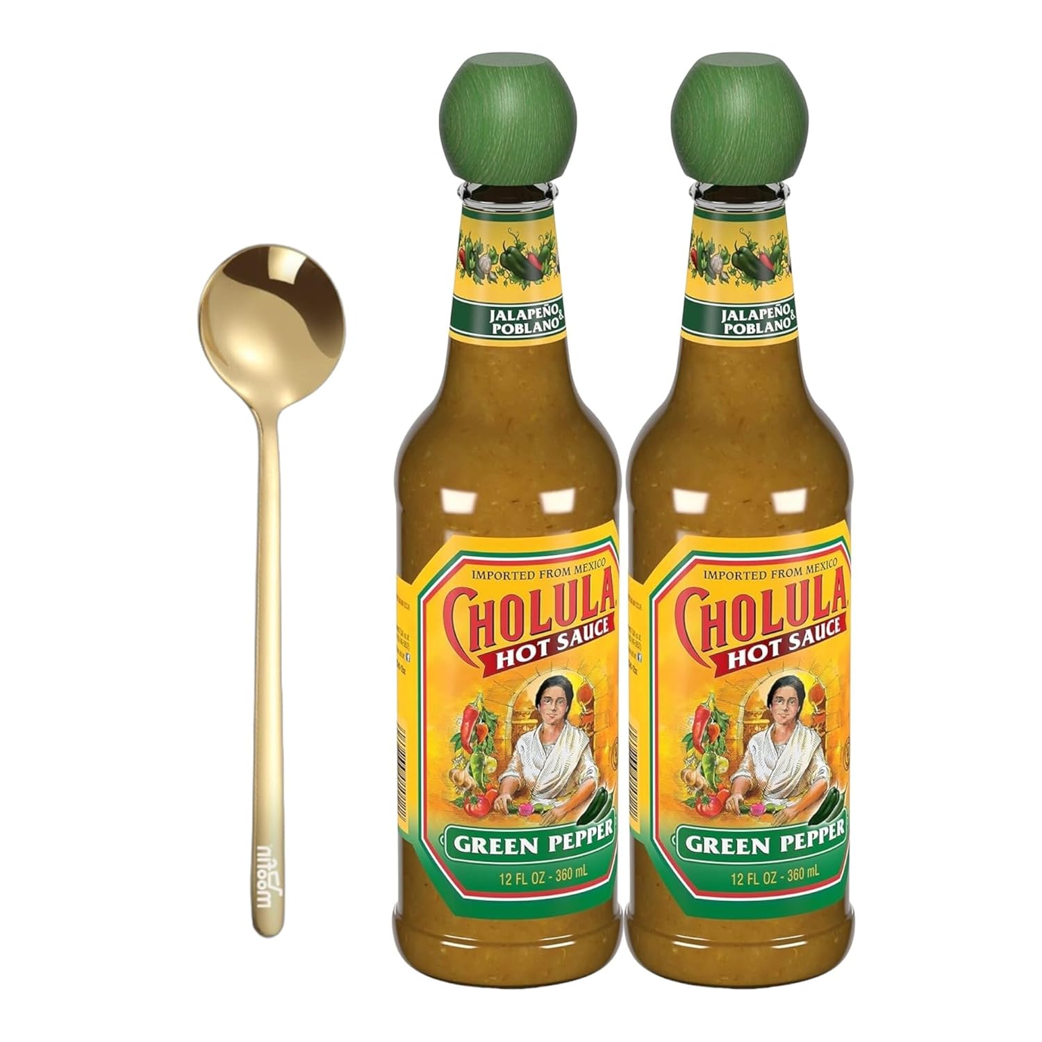 Amazon.com: Cholula Green Pepper Hot Sauce, 12 Fl Oz, hot jalapeno ...