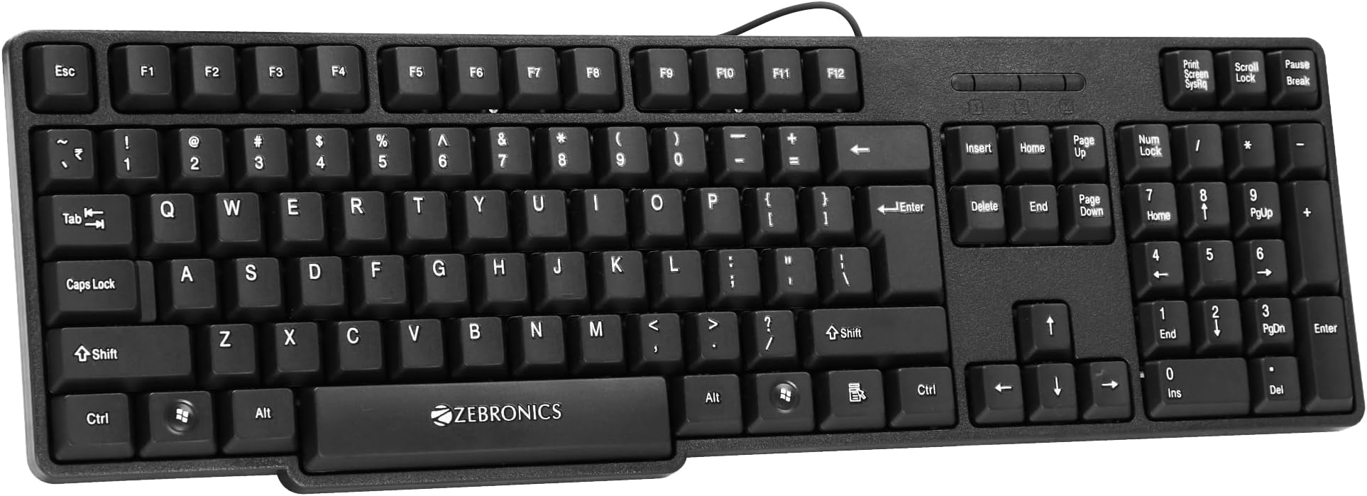 Amazon.in: Buy ZEBRONICS K20, Wired Keyboard, 104 Keys, 1.2m Cable ...