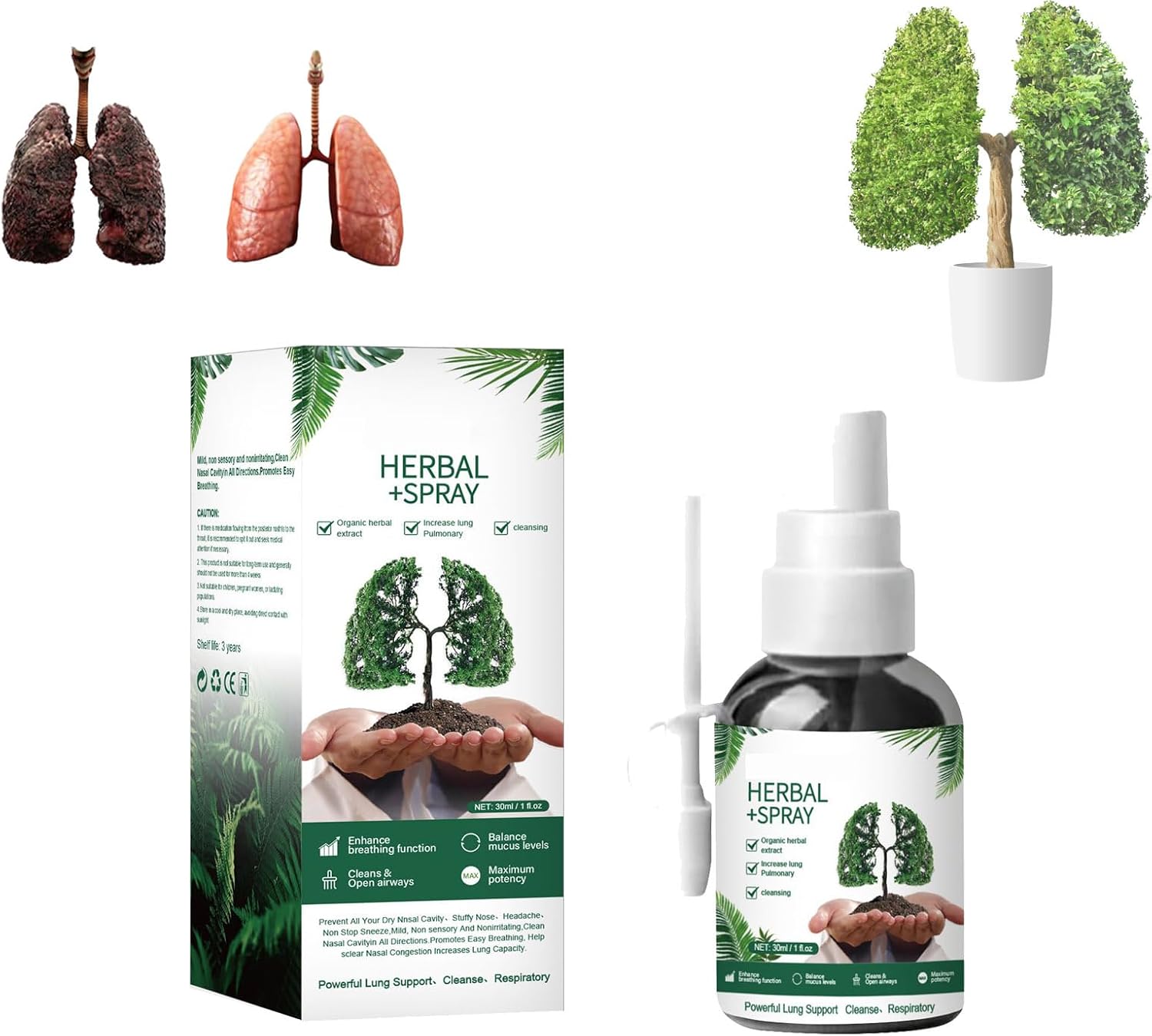 Respira Lung Care Spray, Respi Nature Herbal Lung Cleanse Mist ...