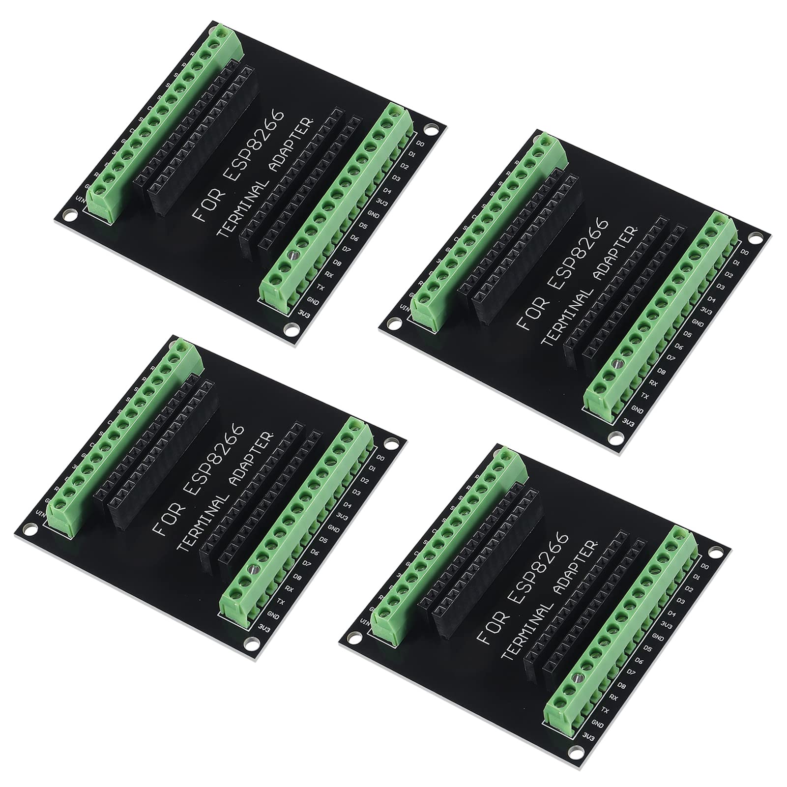 Snapklik.com : 4Pcs ESP8266 Development Board ESP8266 Breakout Board GPIO 1 Into 2 Double-Layer ...