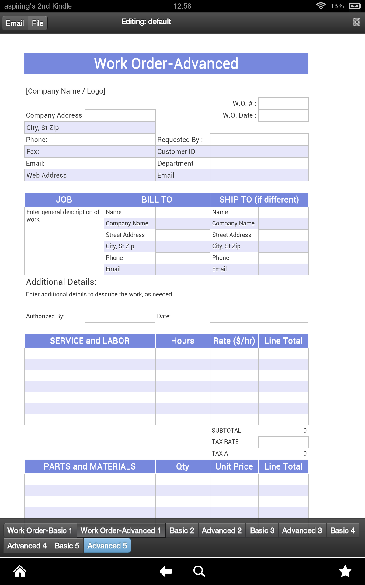 Work Order - App on Amazon Appstore