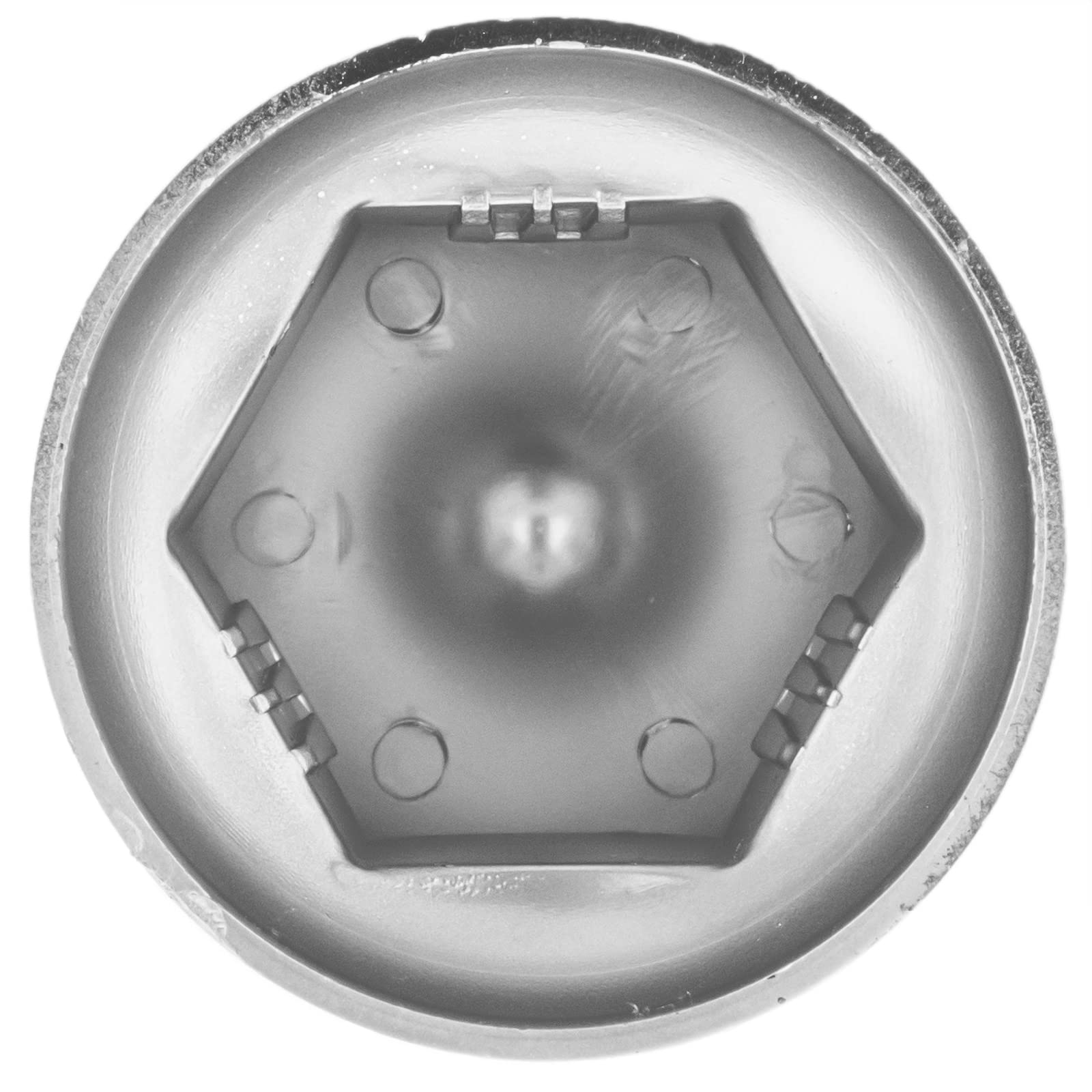 CHDT66 33 mm Chrome Lug Nut Covers with Flange - Push on Fitting - ABS ...