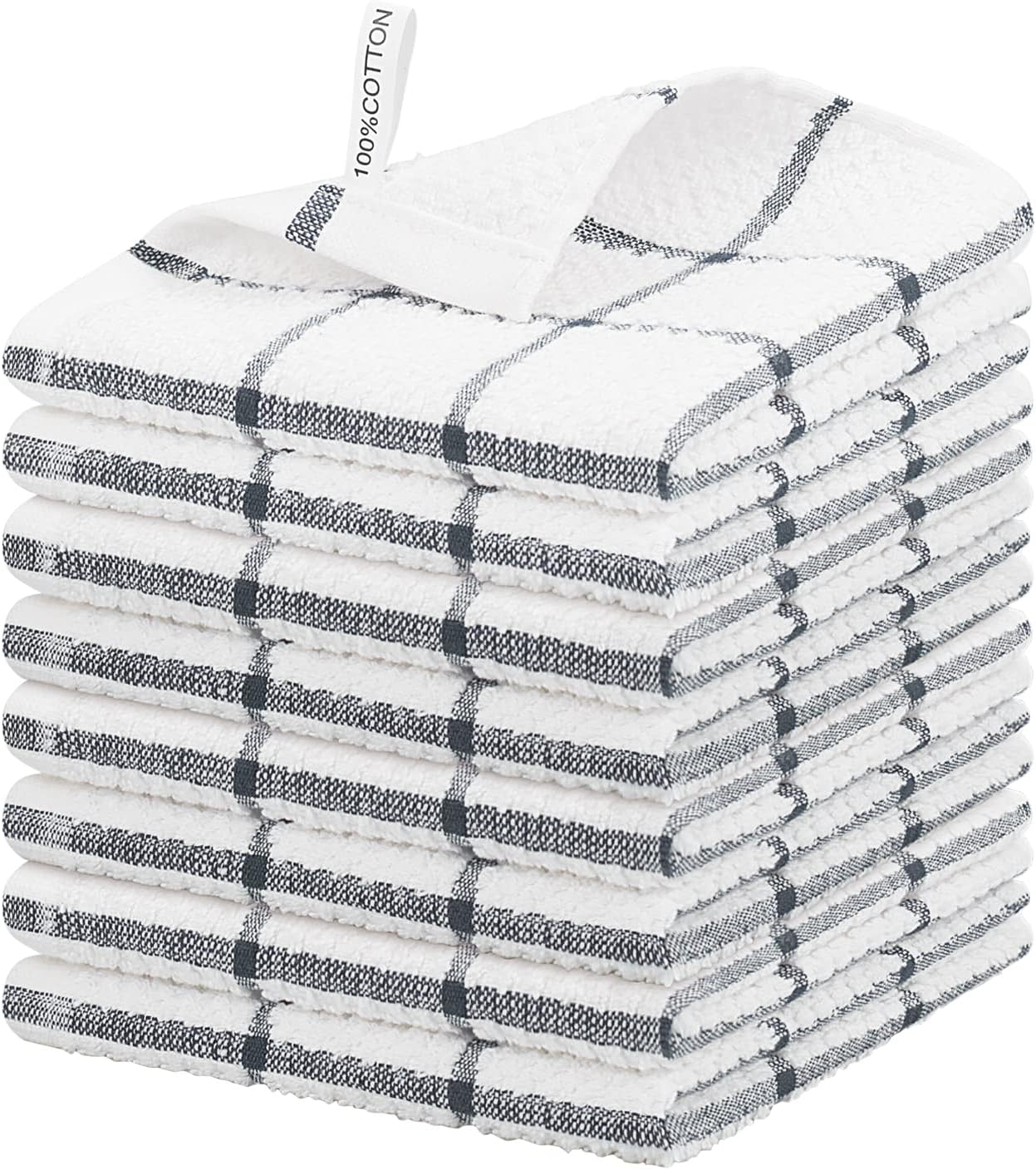 Amazon.com: Nialnant Cotton Terry Dish Cloths,8 Pack Dish Rags for ...