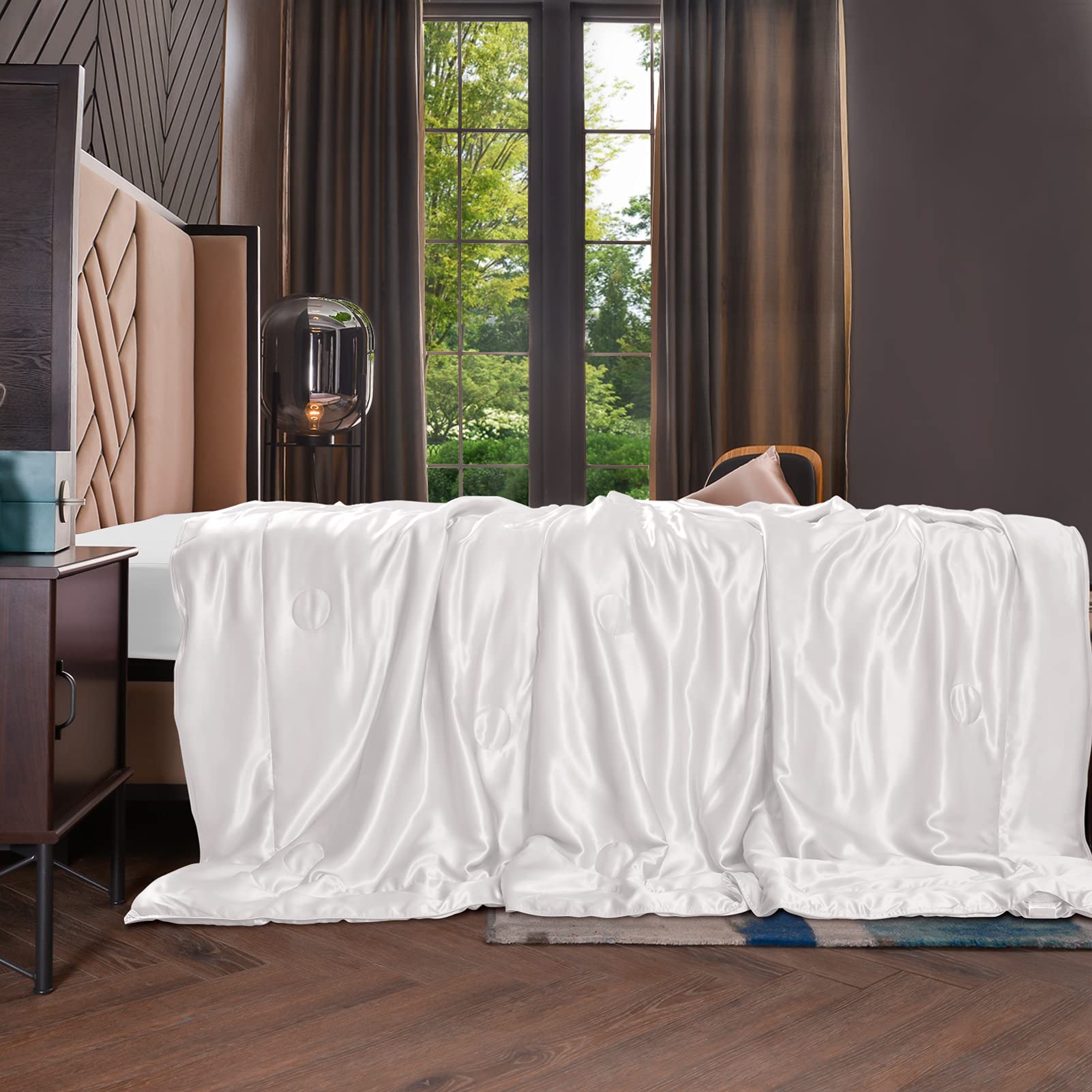 Amazon.com: THXSILK Silk Blanket, 100% Muberrry Silk Cooling Throw ...