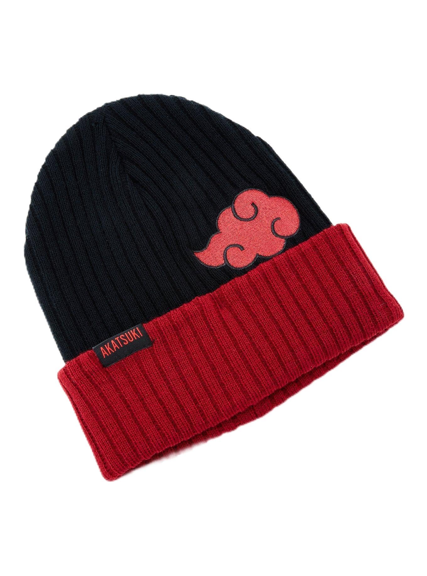 Hot Topic Naruto Shippuden Akatsuki Cloud Beanie MULTI at Amazon Men’s ...