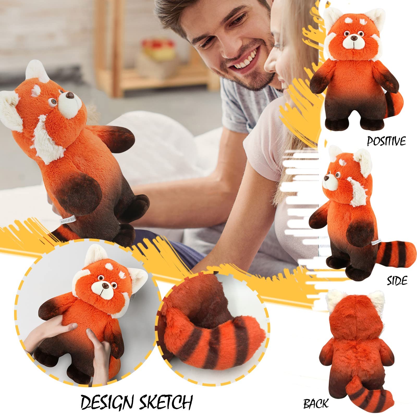 Just Play Turning Red Small Plush - Panda Plush Basic, Ages 3 Up ,13 ...