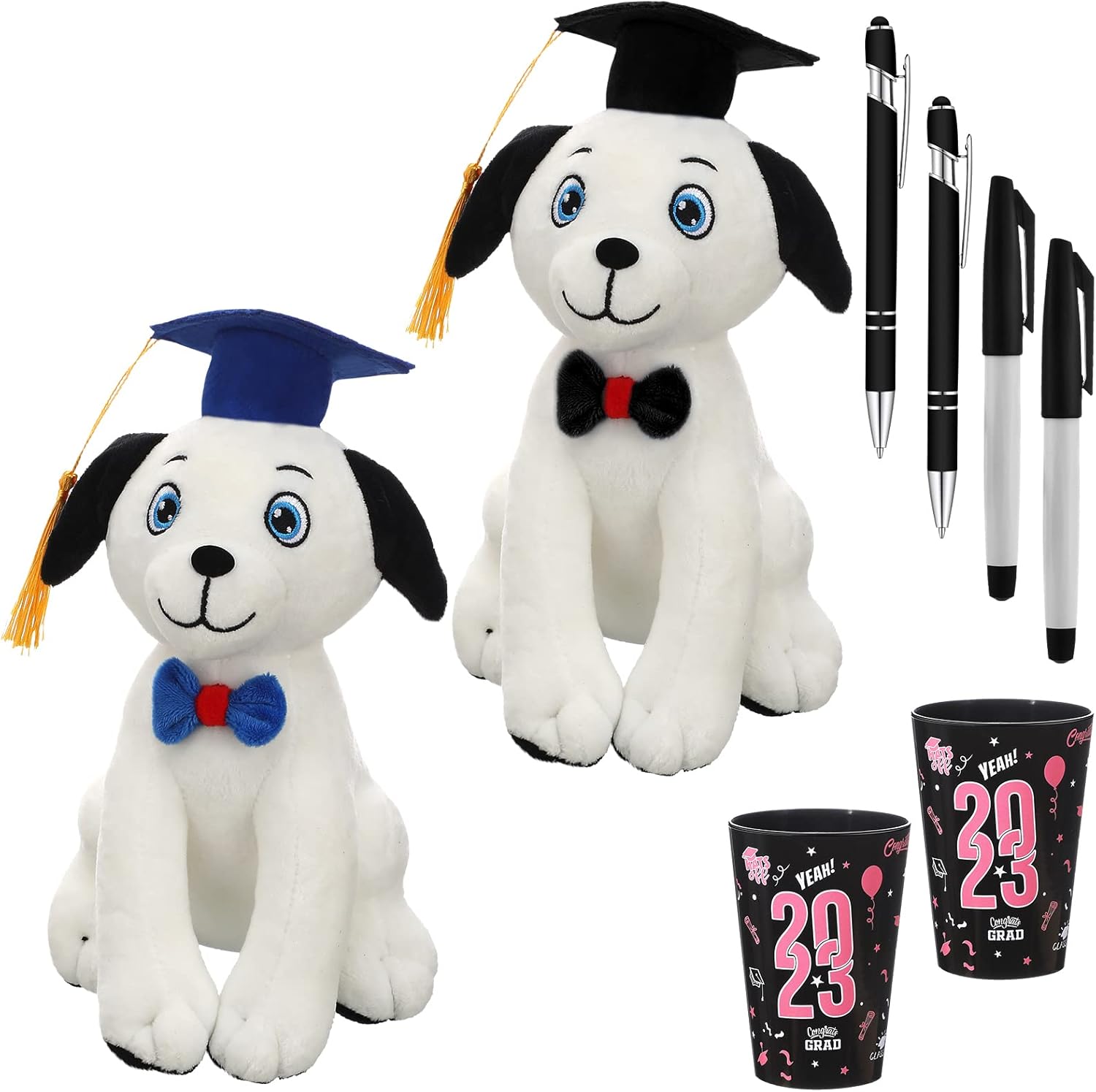 Amazon.com: 8 Pcs Graduation Autograph Stuffed Animal 2023 Autograph ...
