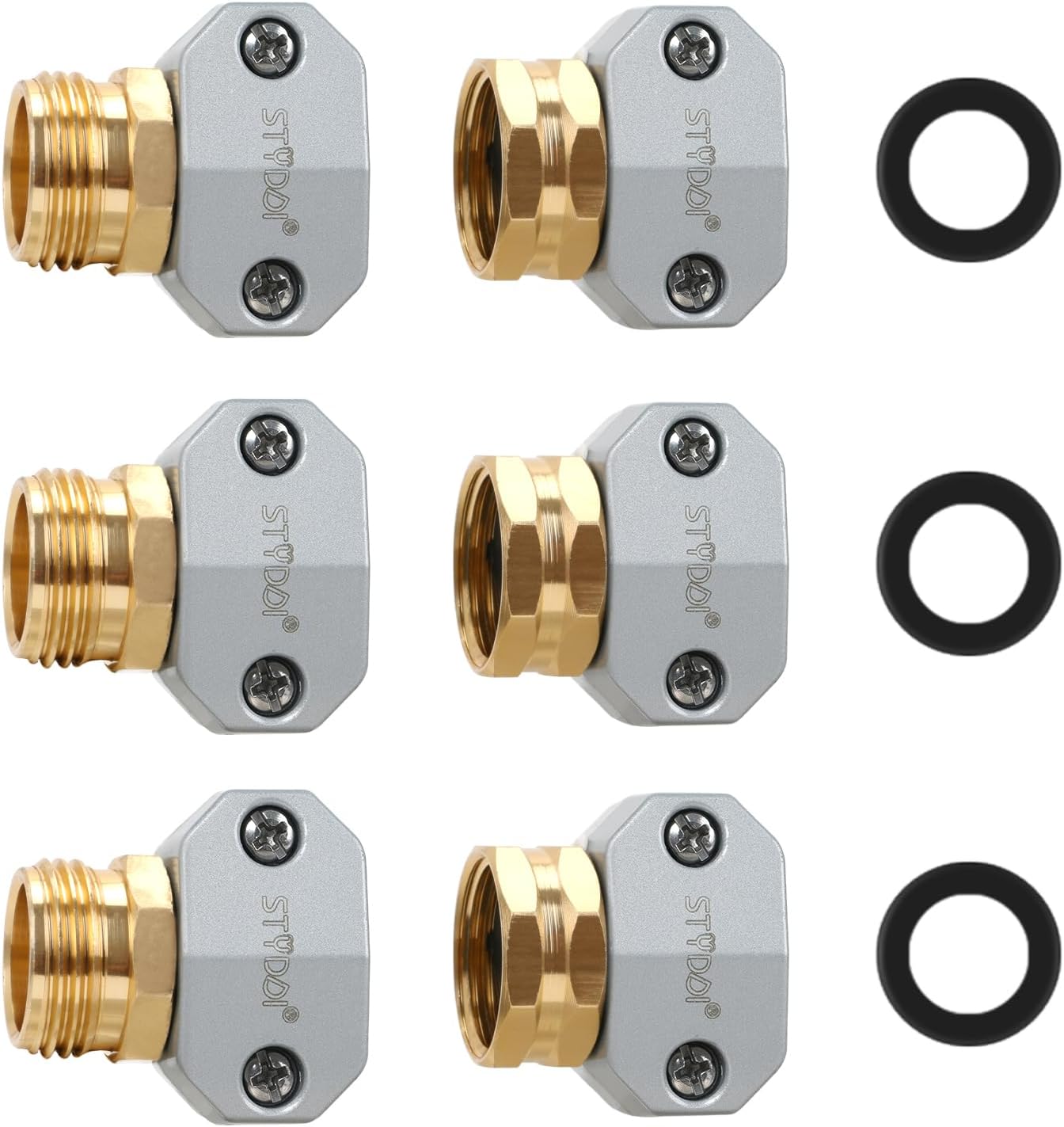 Amazon.com : (5/8" or 3/4") Easy Garden Hose Repair Kit Hose Connector ...