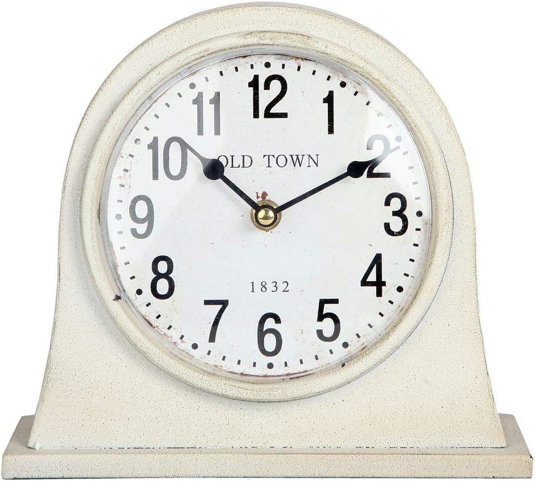 Amazon.com: Lily's Home Antique Inspired Farmhouse Desk Or Mantel Clock ...