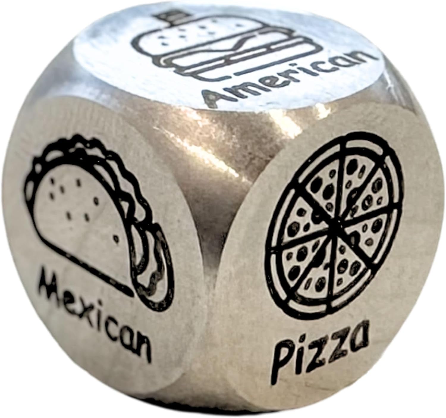 Amazon.com: Decision Dice - Food Genre Decision Dice - Stainless Steel ...