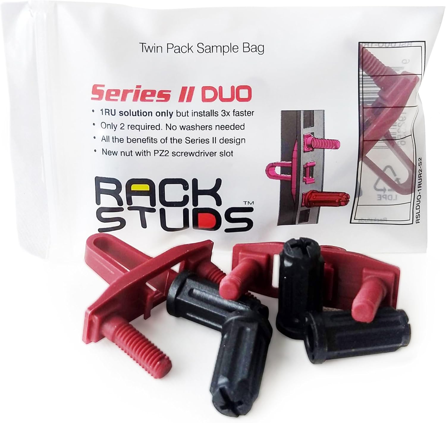 Rackstuds Duo2 1RU Rack Mount Solution Series II – No More Cage Nuts ...