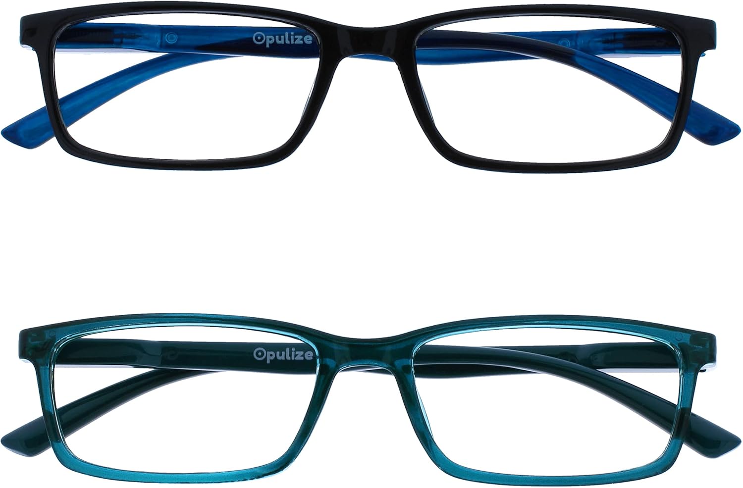 Amazon.com: OPULIZE SEE Reading Glasses with Blue Light Blocking for Women and Men, Narrow Frame ...