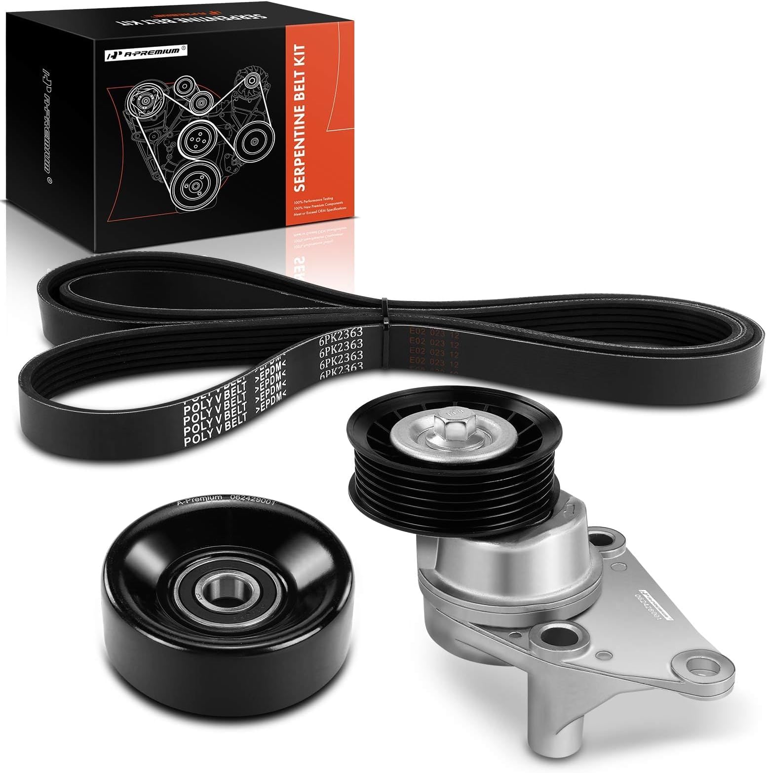 Amazon.com: A-Premium Engine Serpentine Belt Drive Kit with Tensioner ...