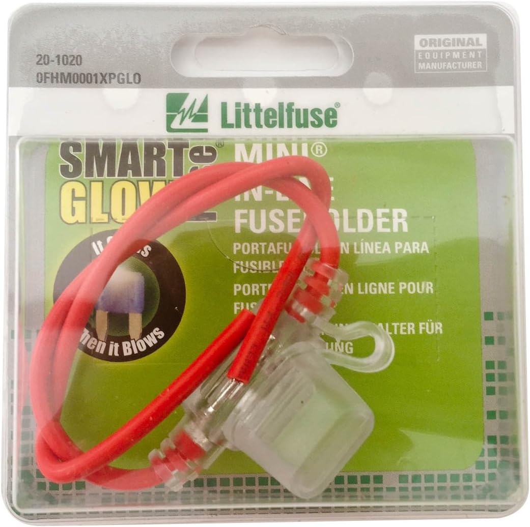 Amazon.com: Littelfuse 0FHM0001XPGLO In-Line Fuse Holder for Smart Glow ...