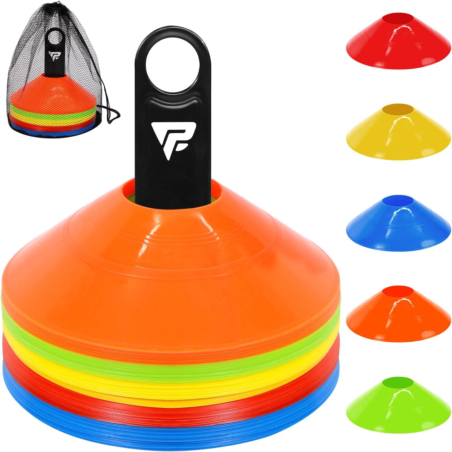 Amazon.com : TOPNEW Pro Disc Cones (Set of 50),Soccer Cone - Agility ...