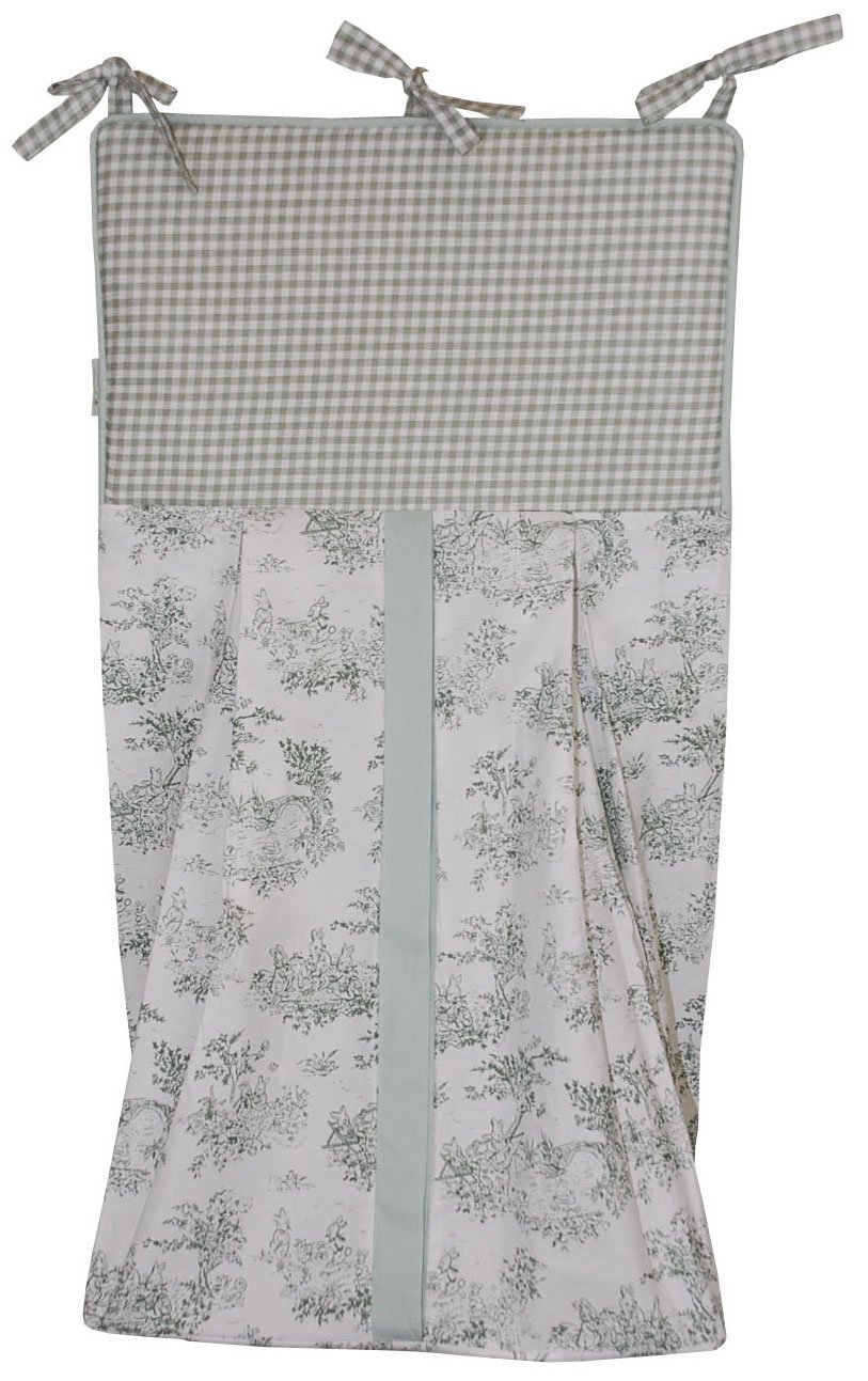 Amazon.com : Tadpoles Toile Diaper Stacker, Sage : Baby