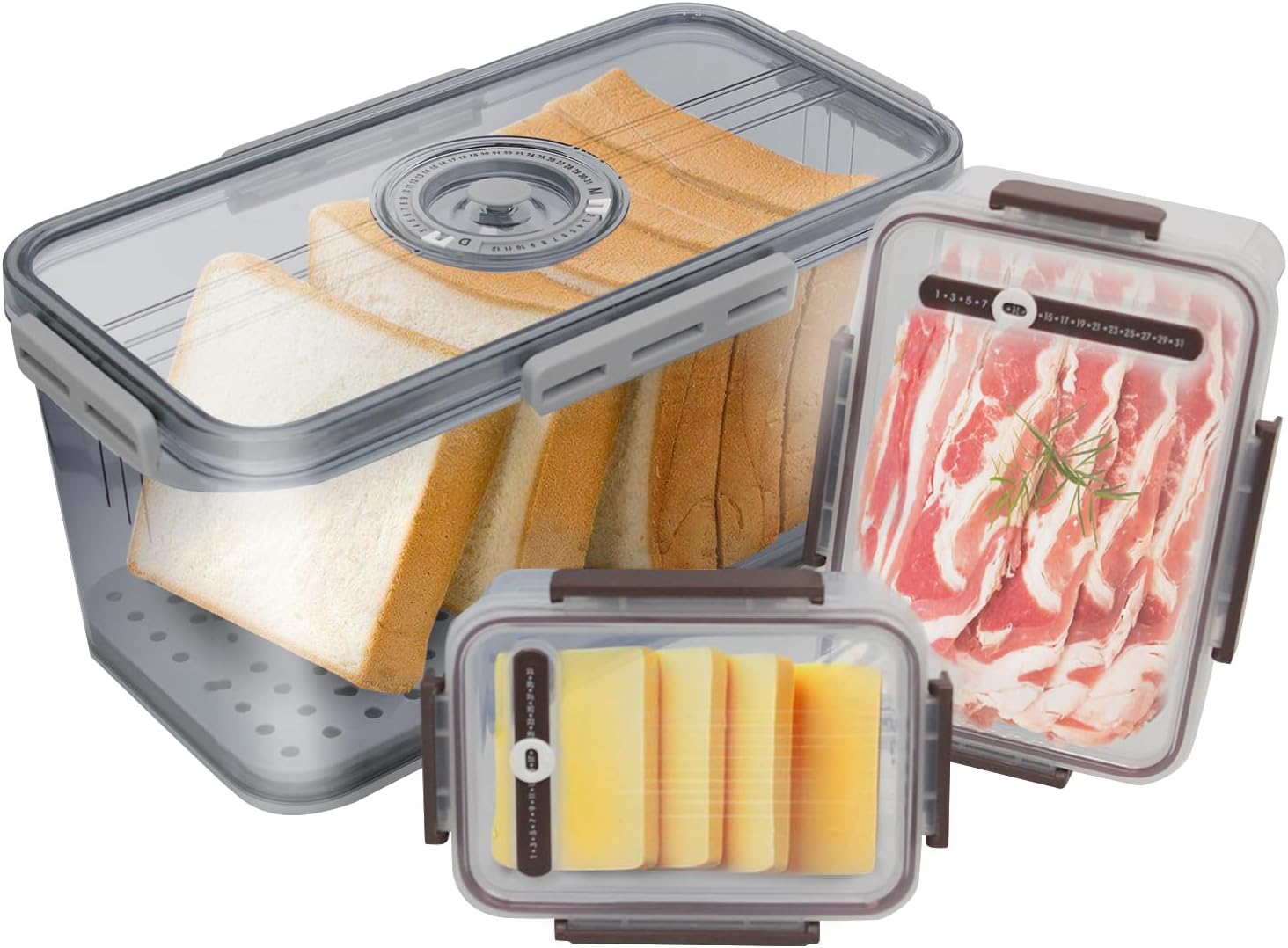 Amazon.com: Bigwaves Bread Box for Kitchen Countertop, Bread Storage ...