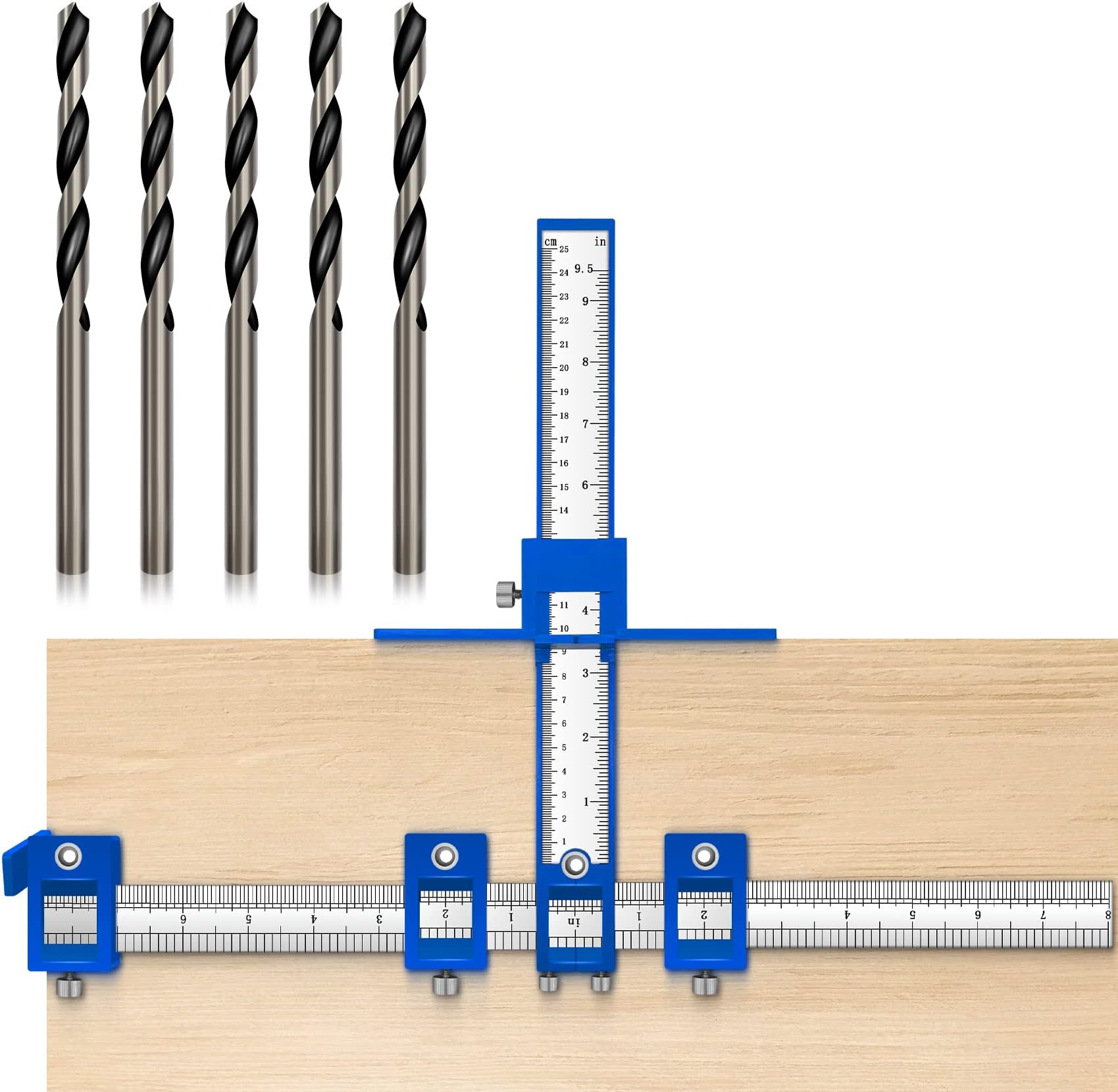 Preciva Cabinet Hardware Jig Tool, Adjustable Aluminium Alloy Punch ...