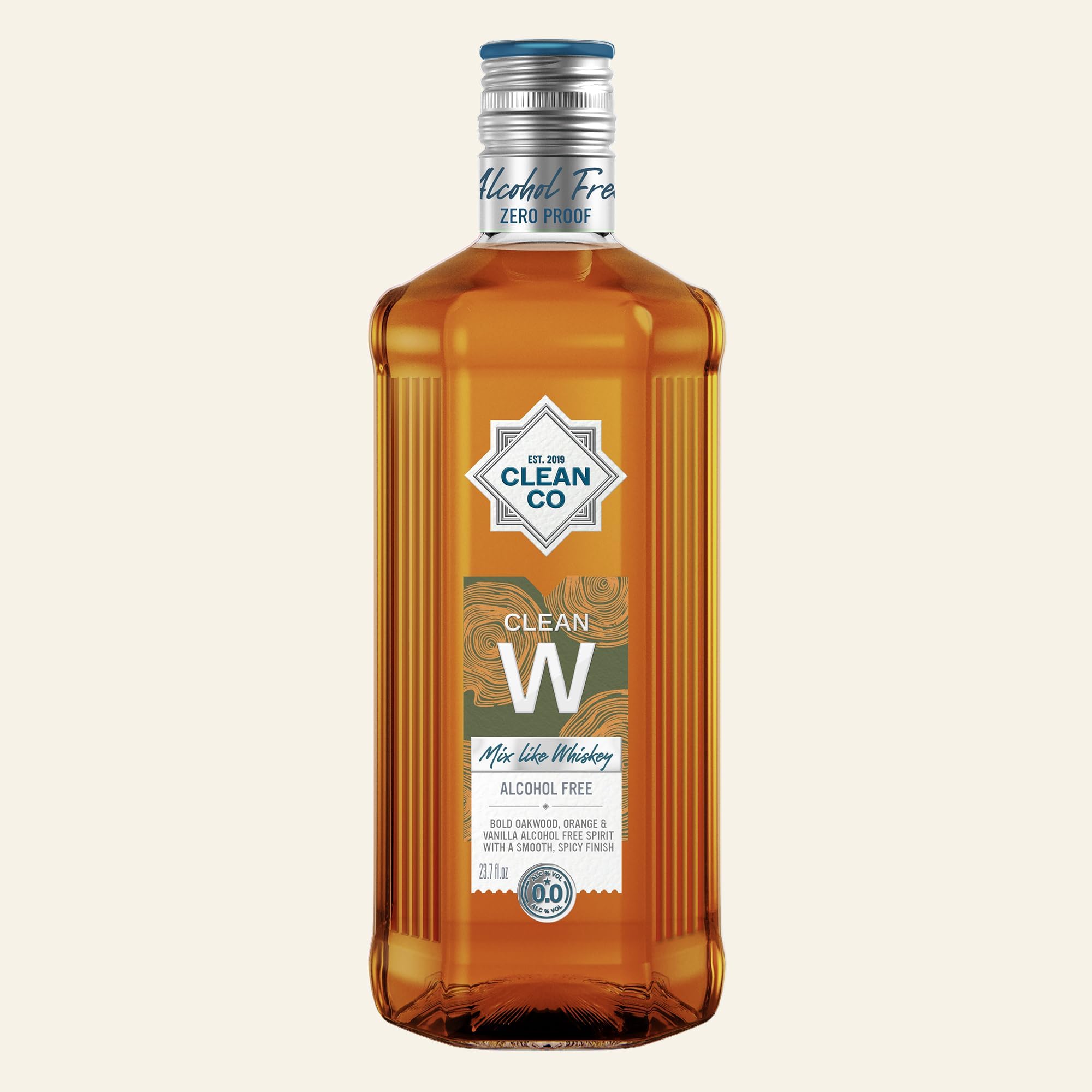 Amazon.com: CleanCo Clean W - Alcohol-Free Whiskey Alternative | Award ...
