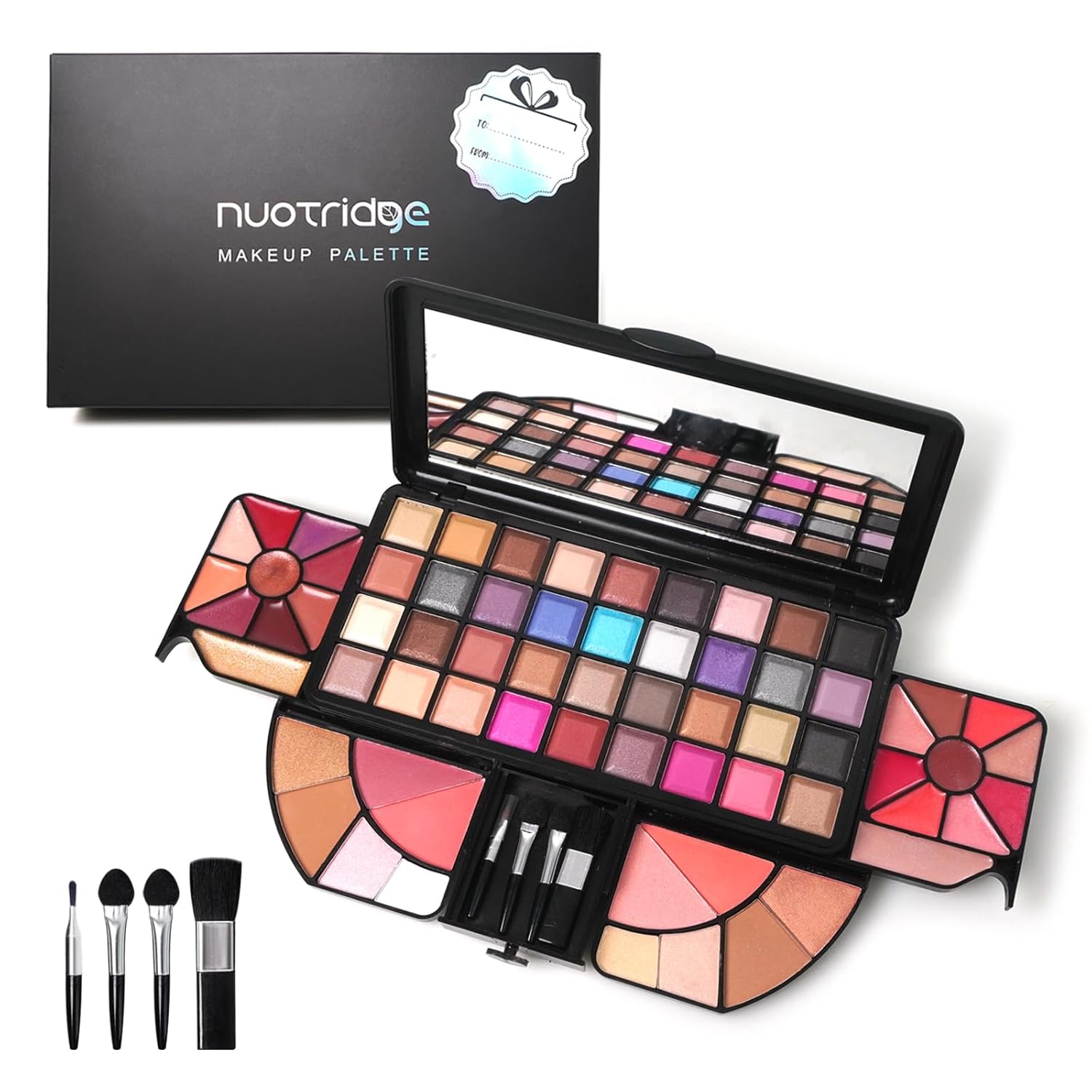 Amazon.com : Nuotridge All In One Makeup Kit 72 Colors Portable All In ...