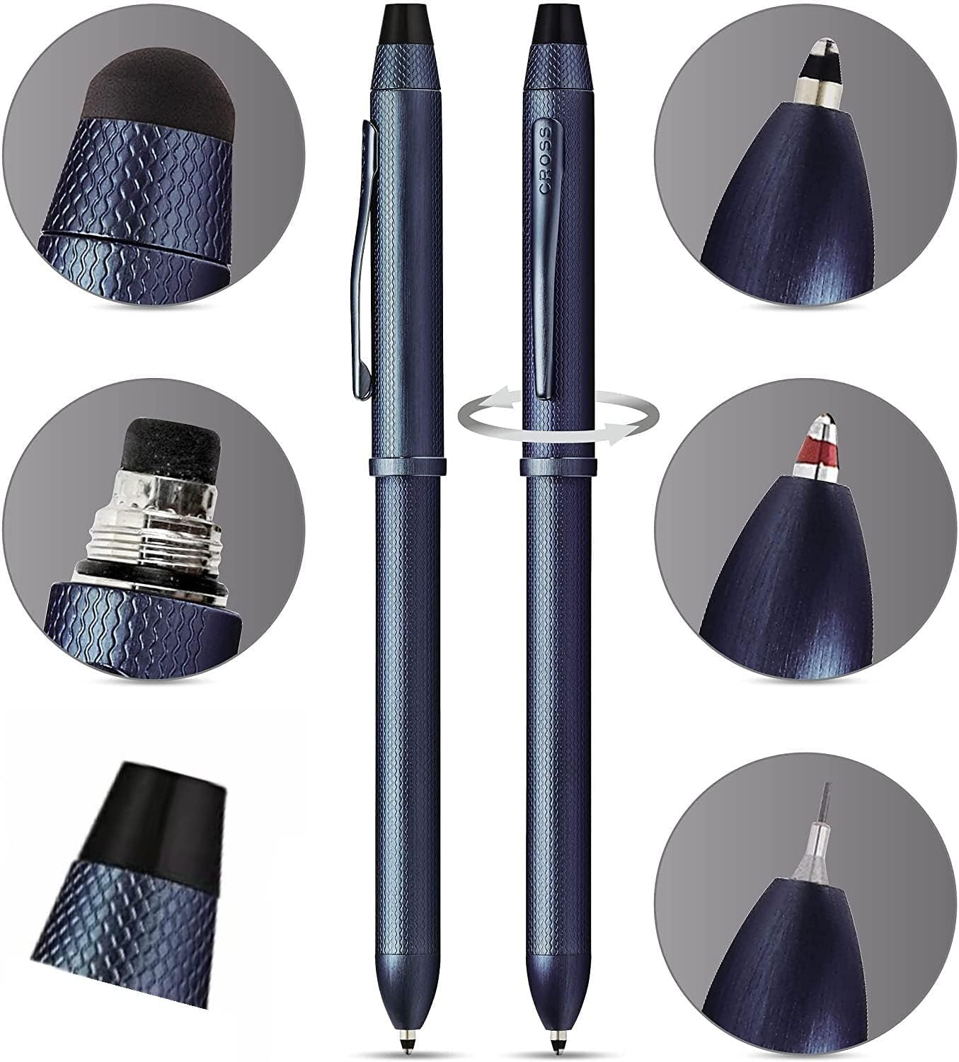 Amazon.com: Cross Tech3 Satin Black Multi-function Pen - 0.5 MM Lead ...