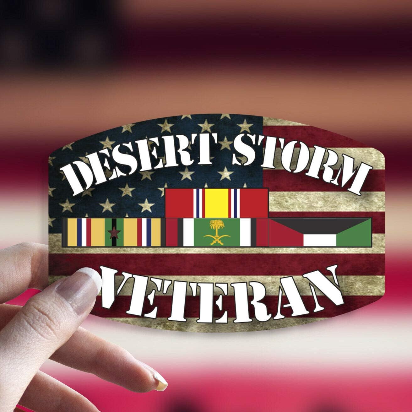 Desert Storm Veteran Sticker for Car Vinyl Decal Window Truck Window ...