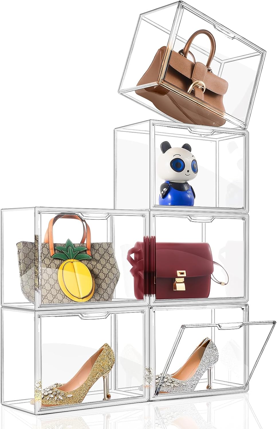 Amazon.com: starogegc 6Pack Purse Storgae Organizer for Closet, Closet ...