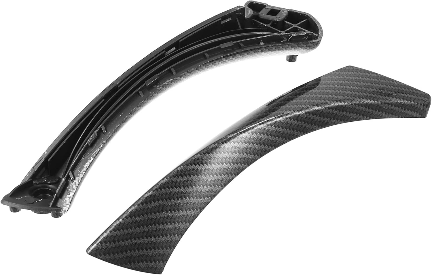 X AUTOHAUX Carbon Fiber Pattern Left Side Interior Door Pull Handles ...
