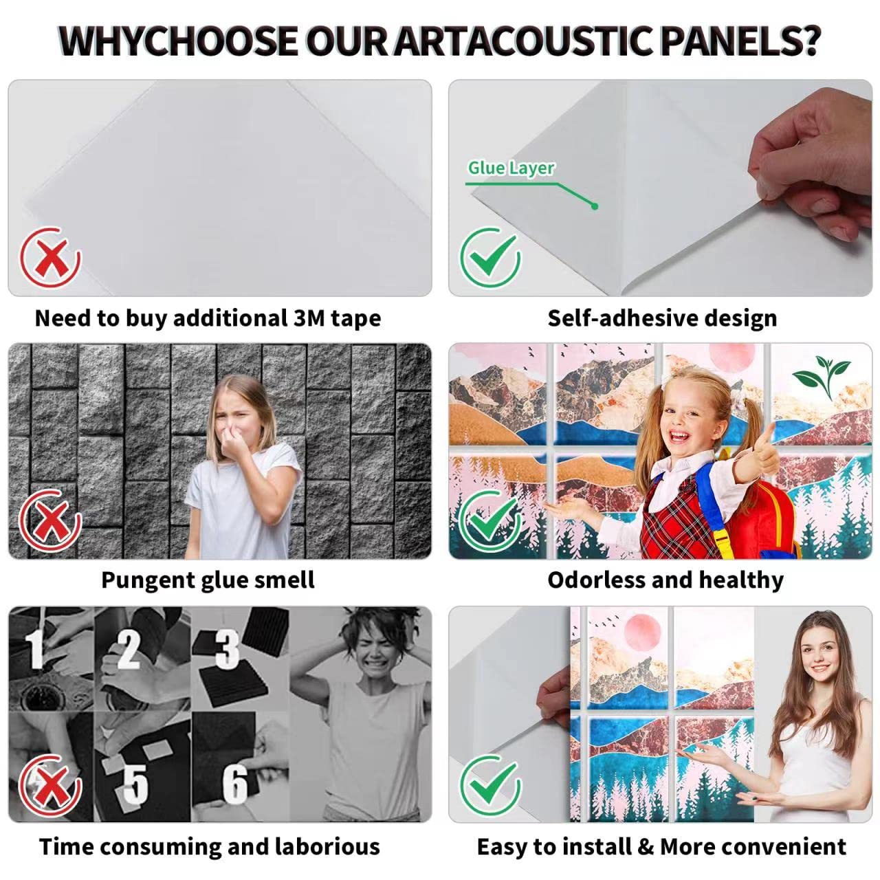 Snapklik.com : Art Acoustic Panels, 48X32 Sound Proof Panels For Walls ...