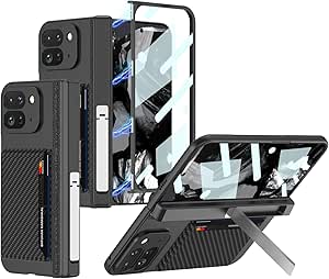 Amazon.com: LBYZCASE for Google Pixel 9 Pro Fold Case with Card Holder and Kickstand,[Magnetic ...