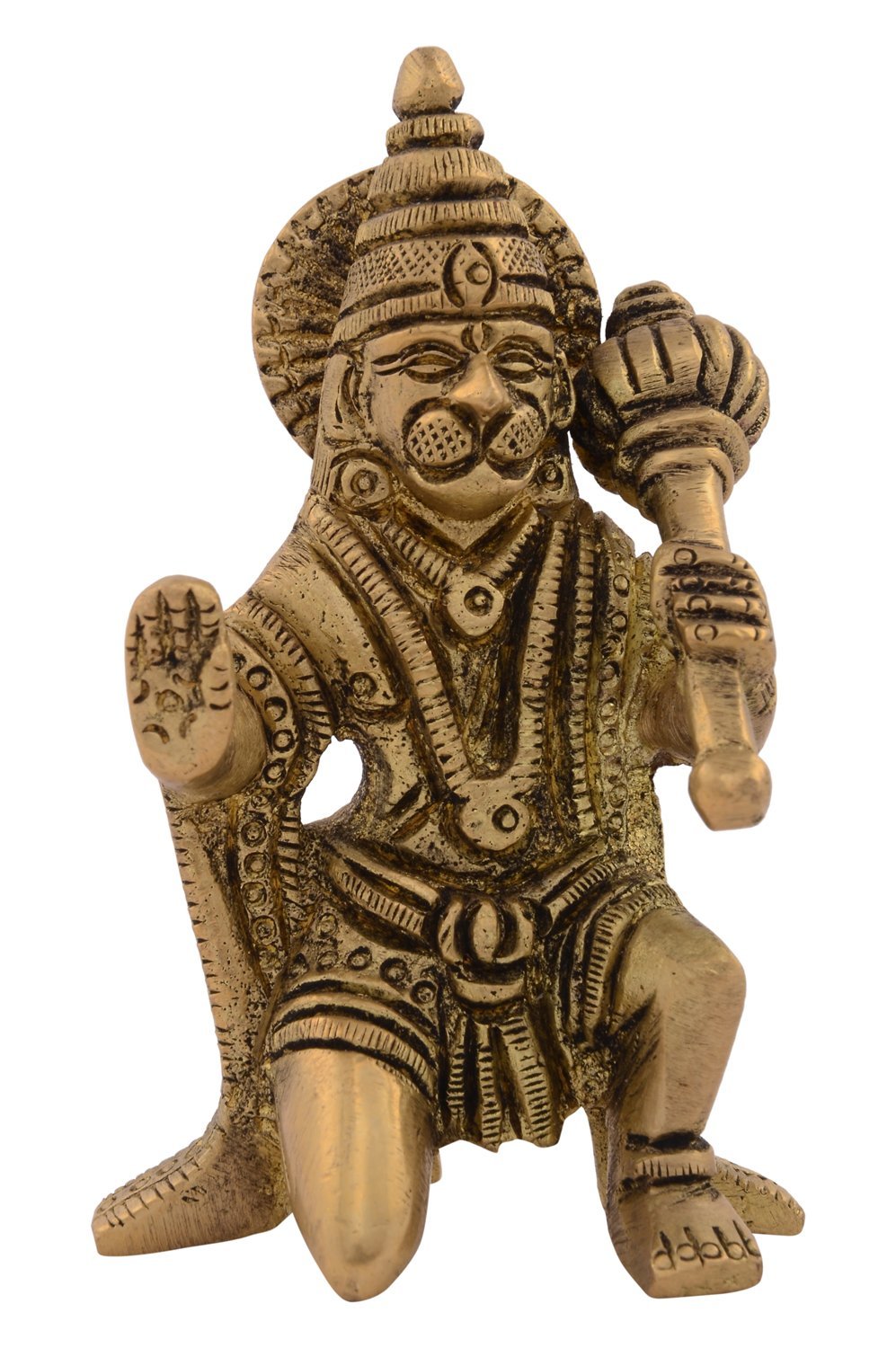 Buy Kapasi Handicrafts Sitting Idol of Lord Hanuman ji–Kashtabhanjan ...