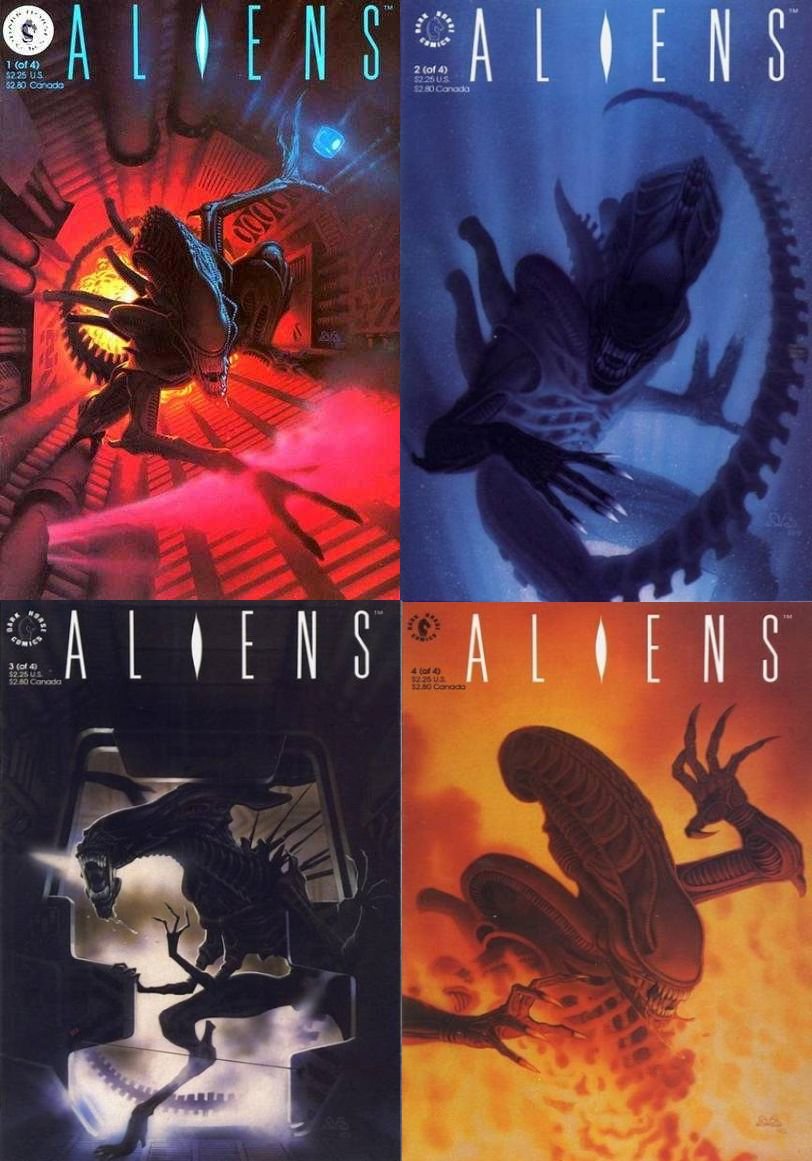Aliens Complete Set 1 2 3 4 - ALL 4 ISSUES (Second Mini Series) Full ...