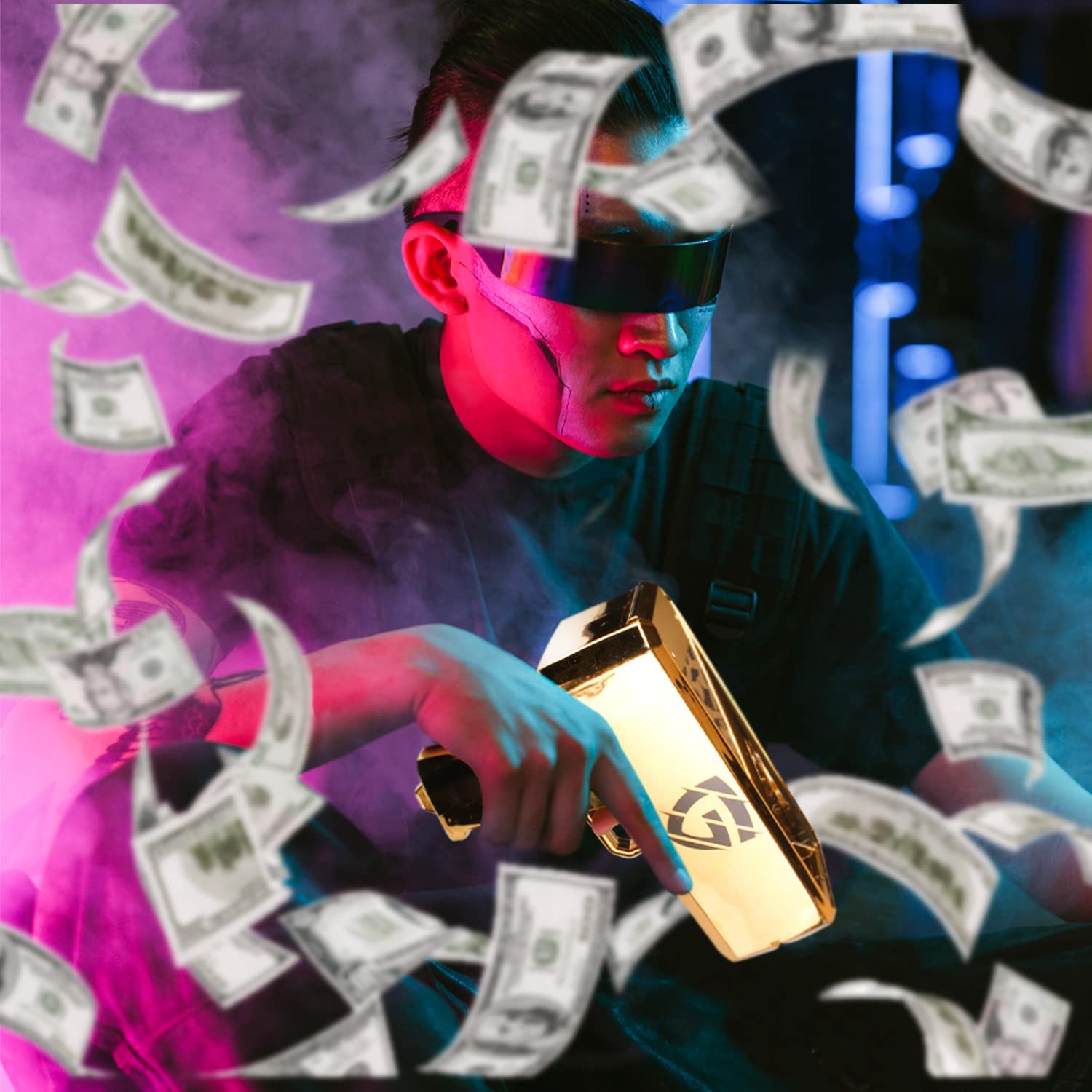 Money Gun with Prop Money - Make It Rain with 100 Dollar Bill Real ...