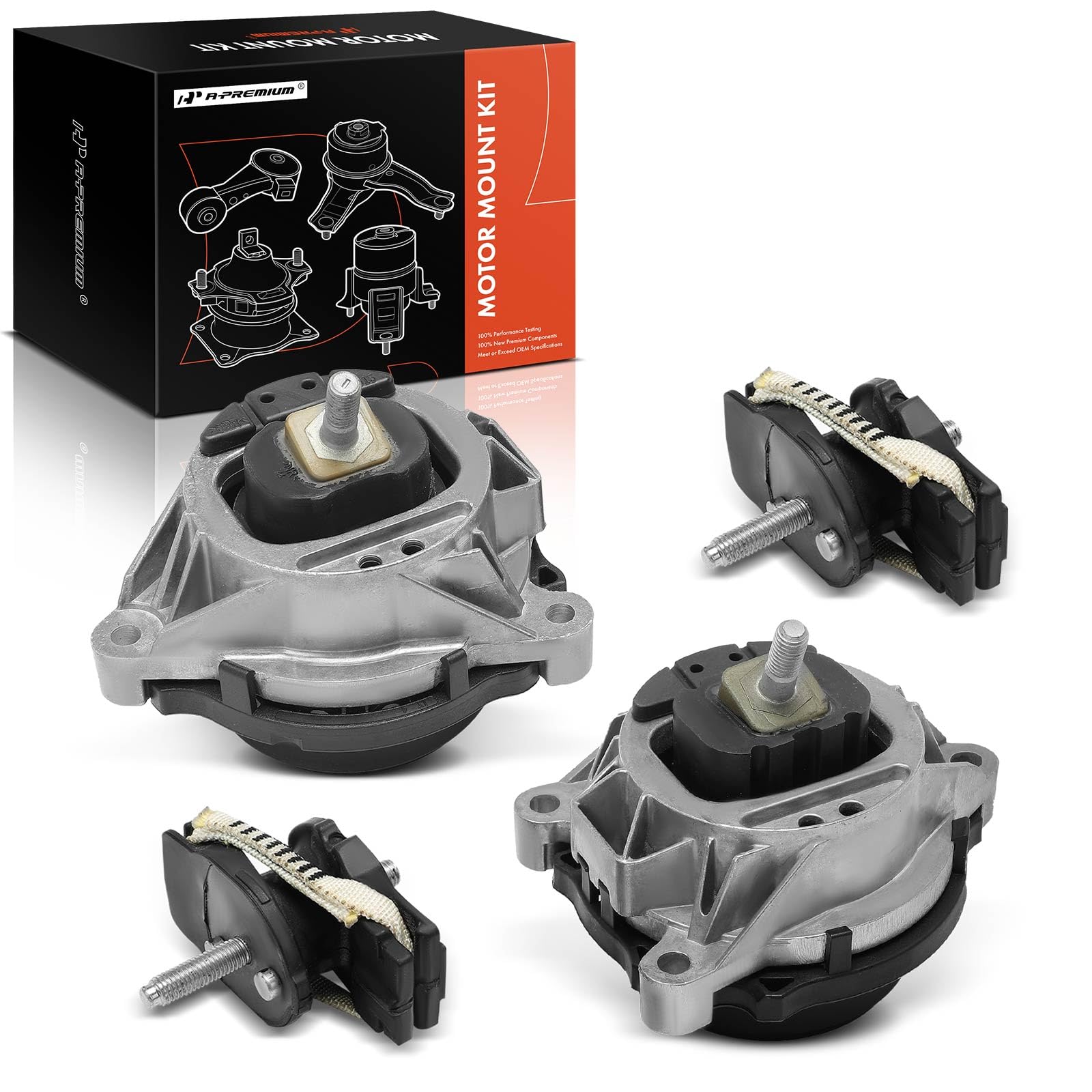 Amazon.com: A-Premium 4PCS Front Engine Motor Mount Transmission Mount ...