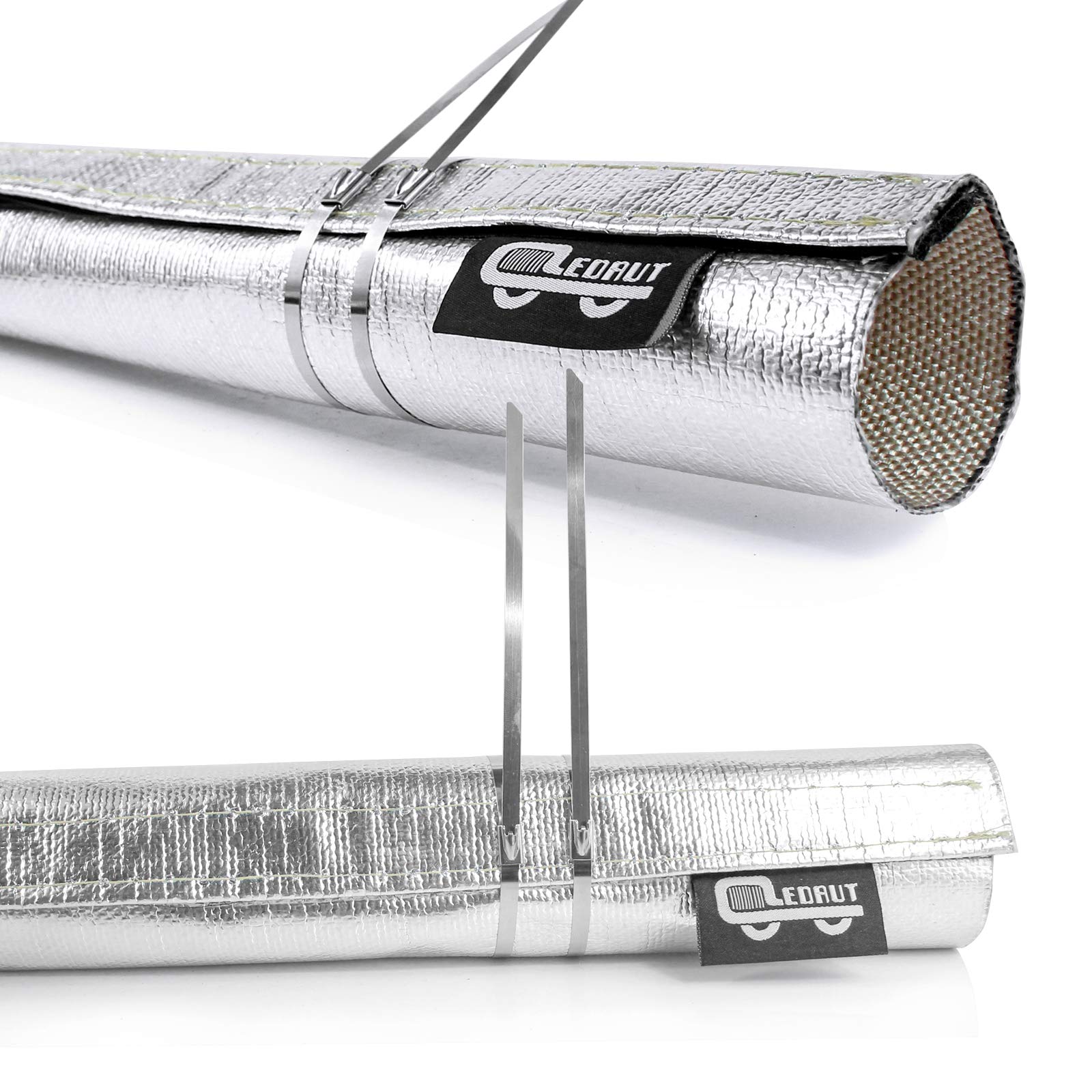 Snapklik.com : Wire Heat Shield Sleeve Aluminized Heat Shroud Heat ...