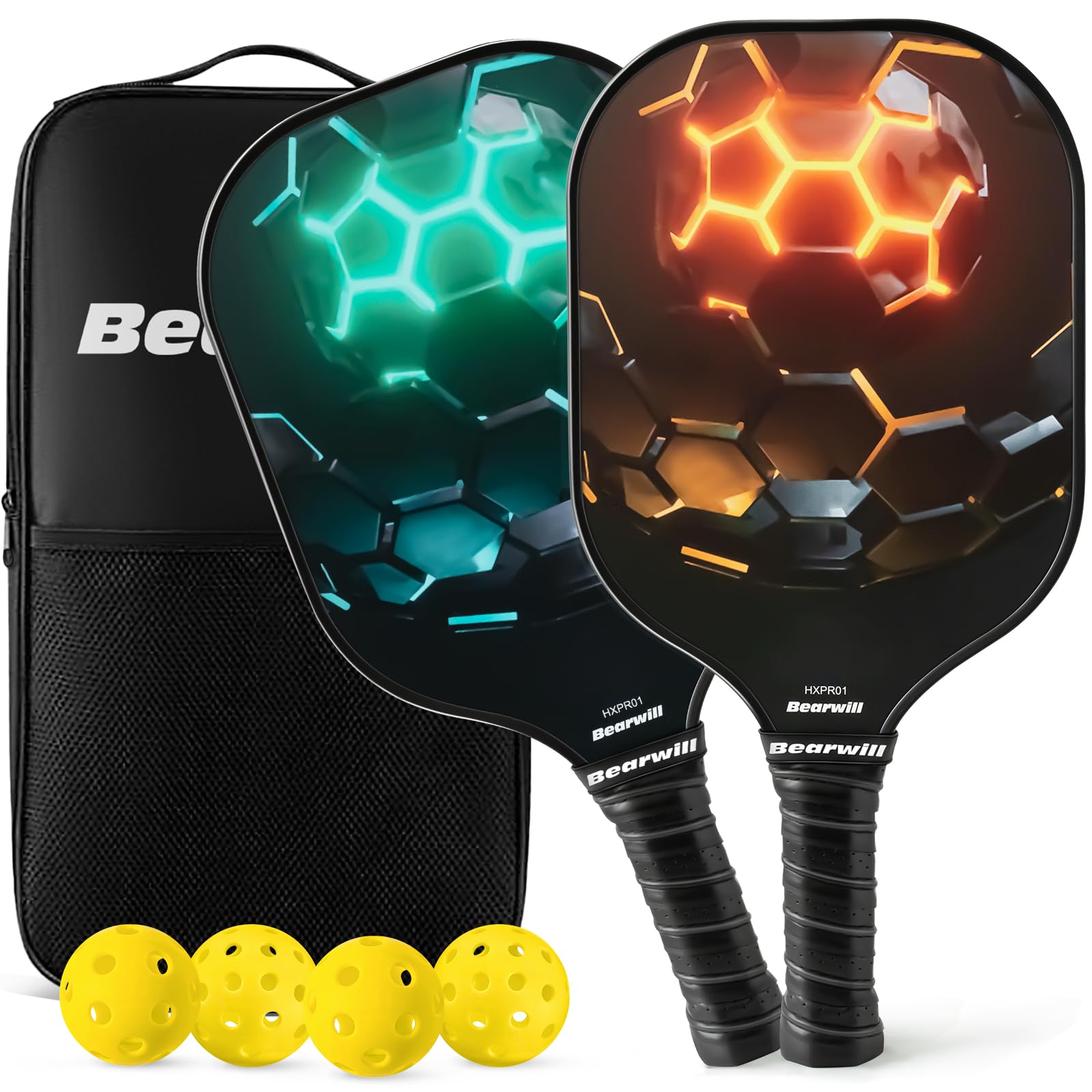 Fiberglass Surface Pickleball Paddles, USAPA Approved Pickleball ...