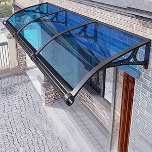 Amazon.com : Windows Rain Snow Protection Front Door Sun Shetter,Window ...