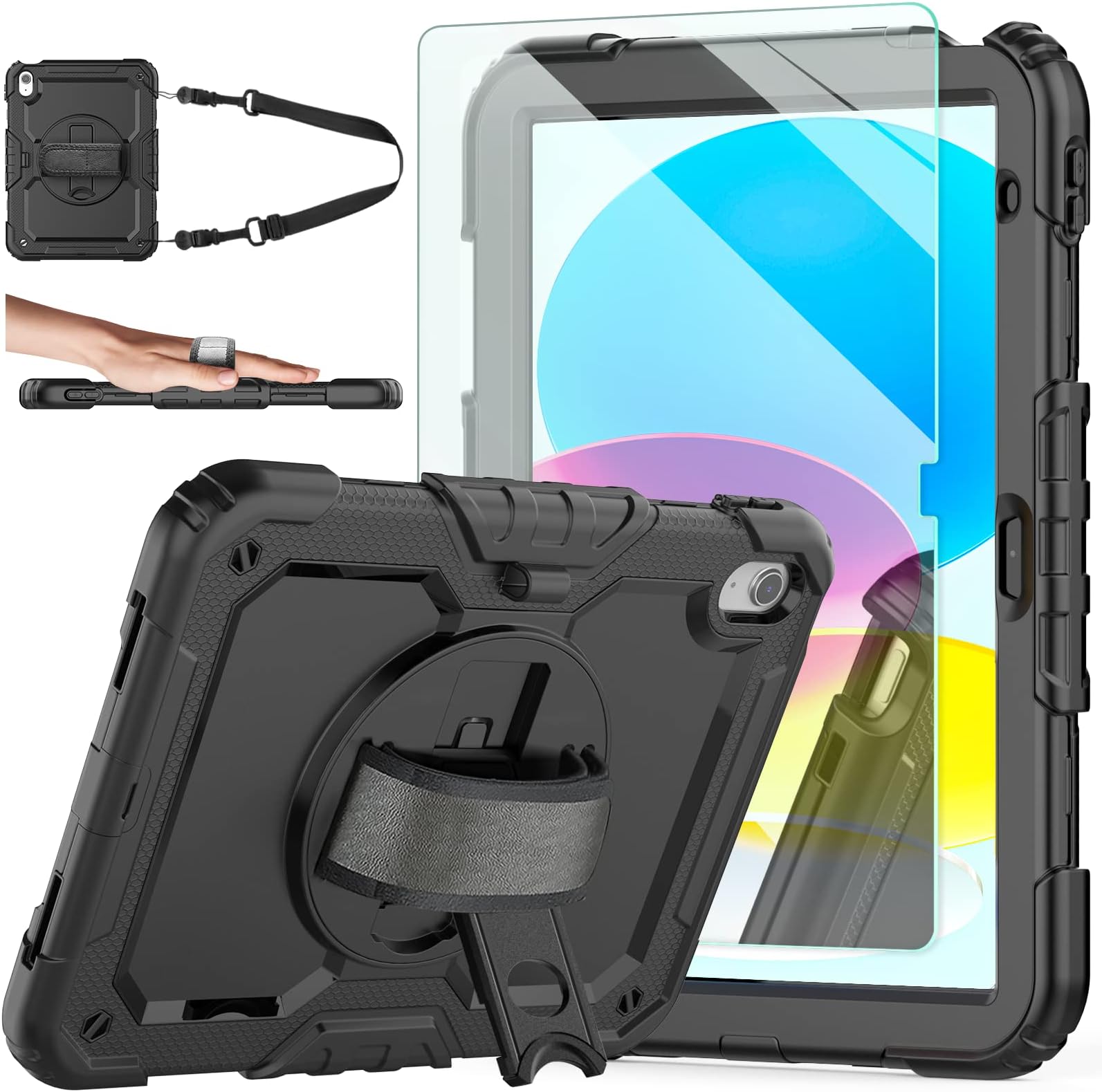 Amazon.com: iPad 10th Generation Case, iPad 10 Case 10.9'' 2022, [Kid ...